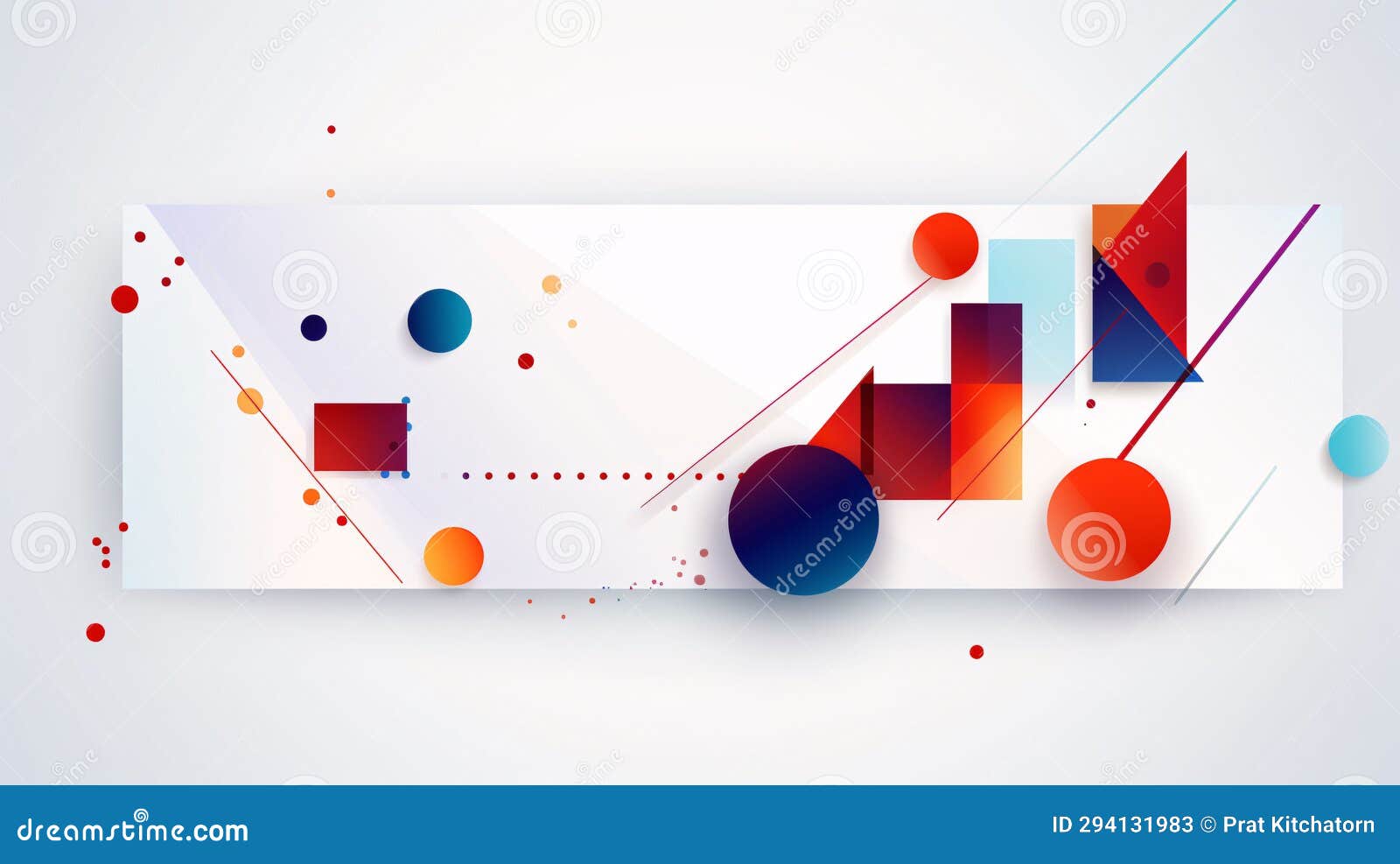 Geometric Shapes Abstract Background Generative Ai Stock Illustration ...