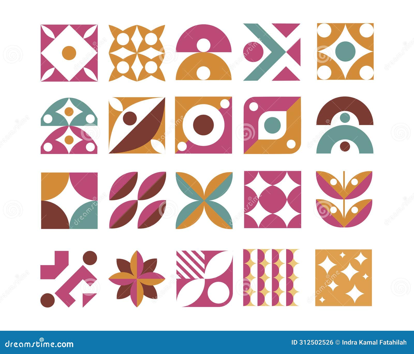 Geometric Shapes Abstract Vector Element Illustration Set Stock ...