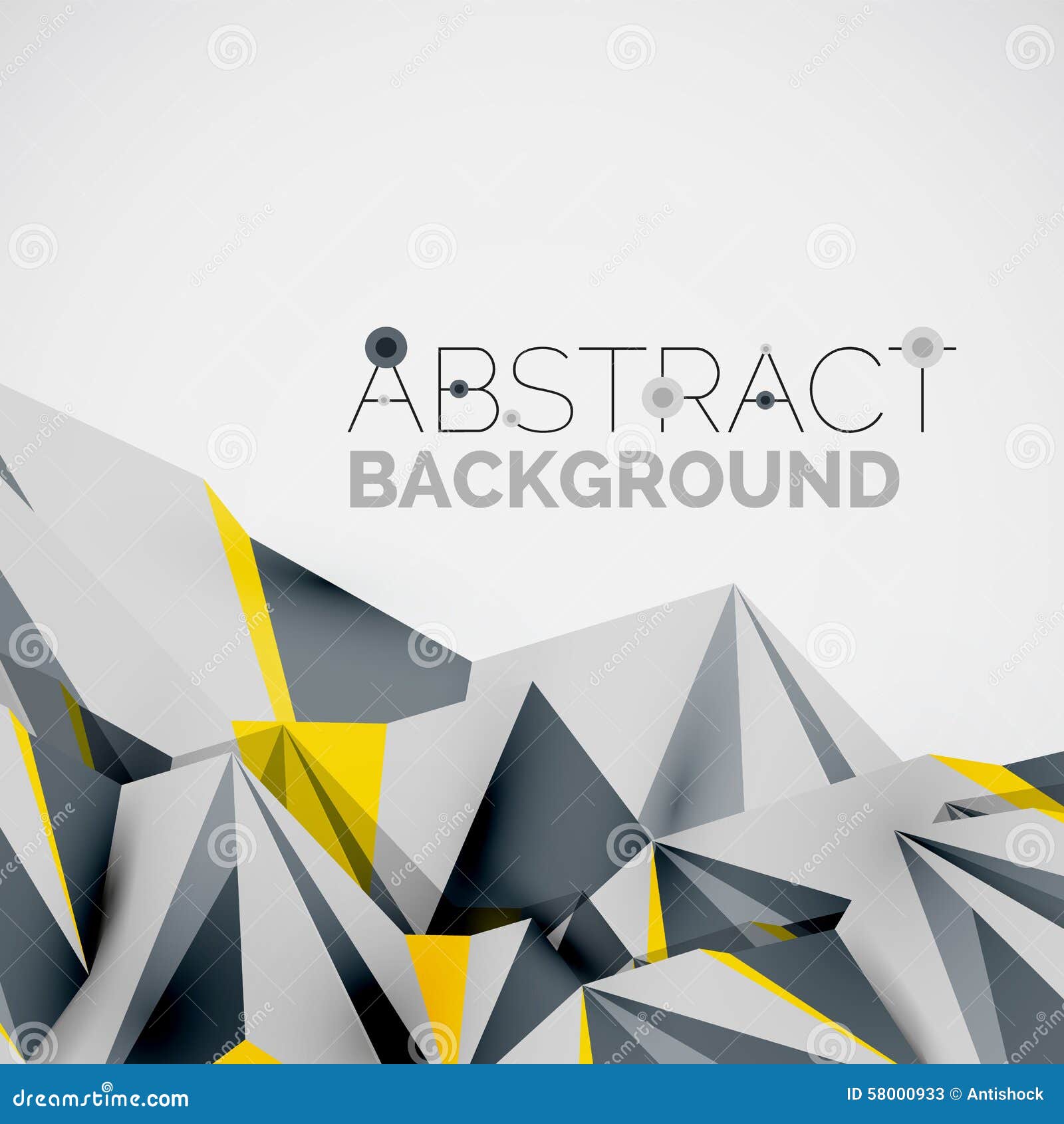 Geometric Shapes in the Air. Vector Abstract Stock Vector ...