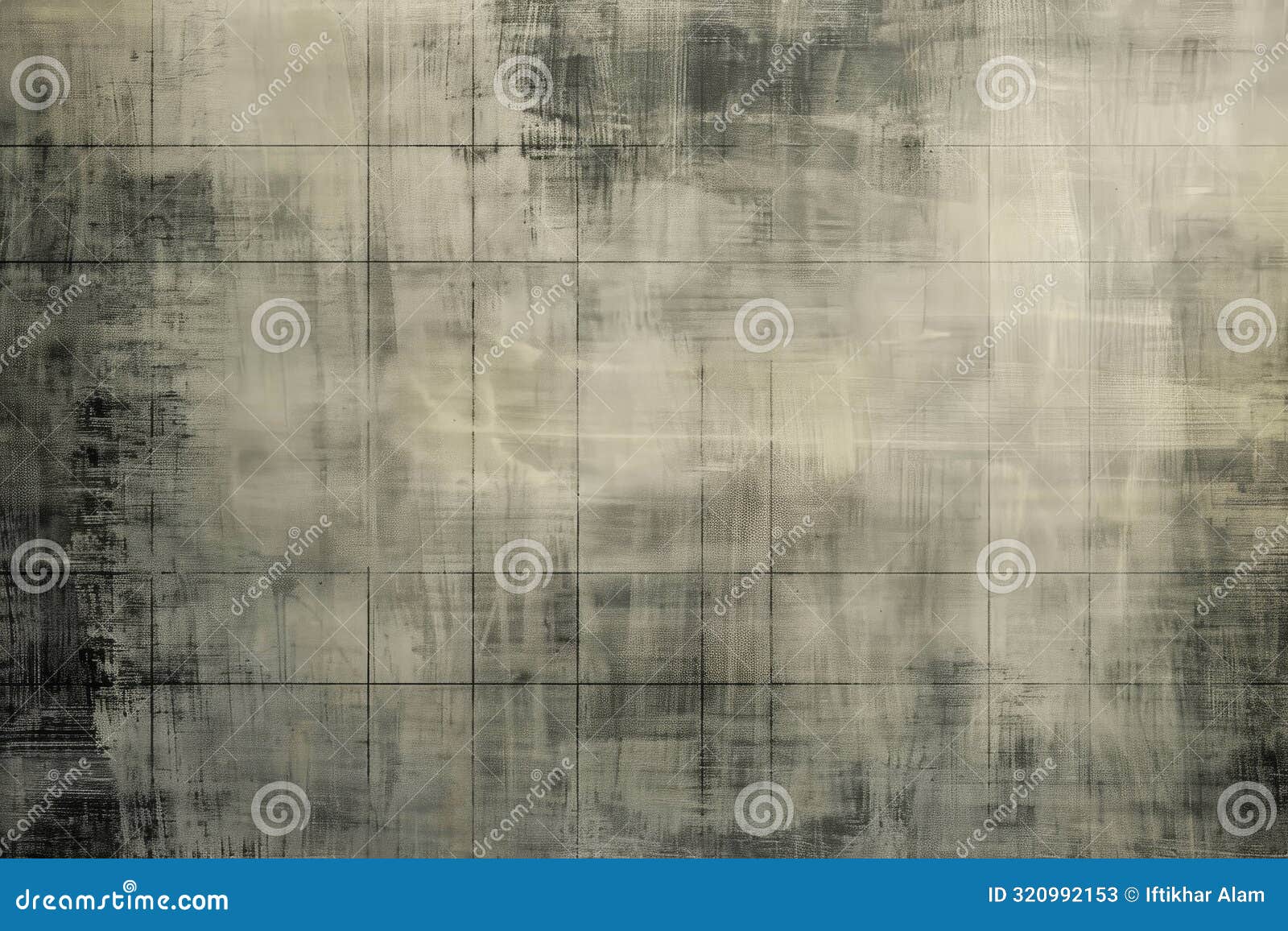 Geometric Shapes in Black and White on Canvas with Subtle Grid Pattern ...