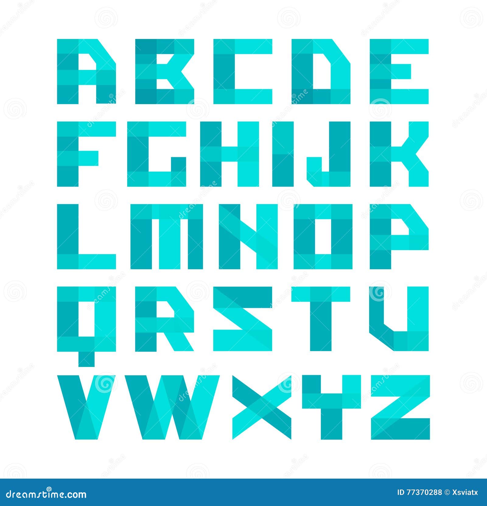 Geometric Shapes Blue Font Alphabet. Overlay Transparent Style Letters ... Geometric Shapes Blue Font Alphabet. Overlay Transparent Style Letters ...