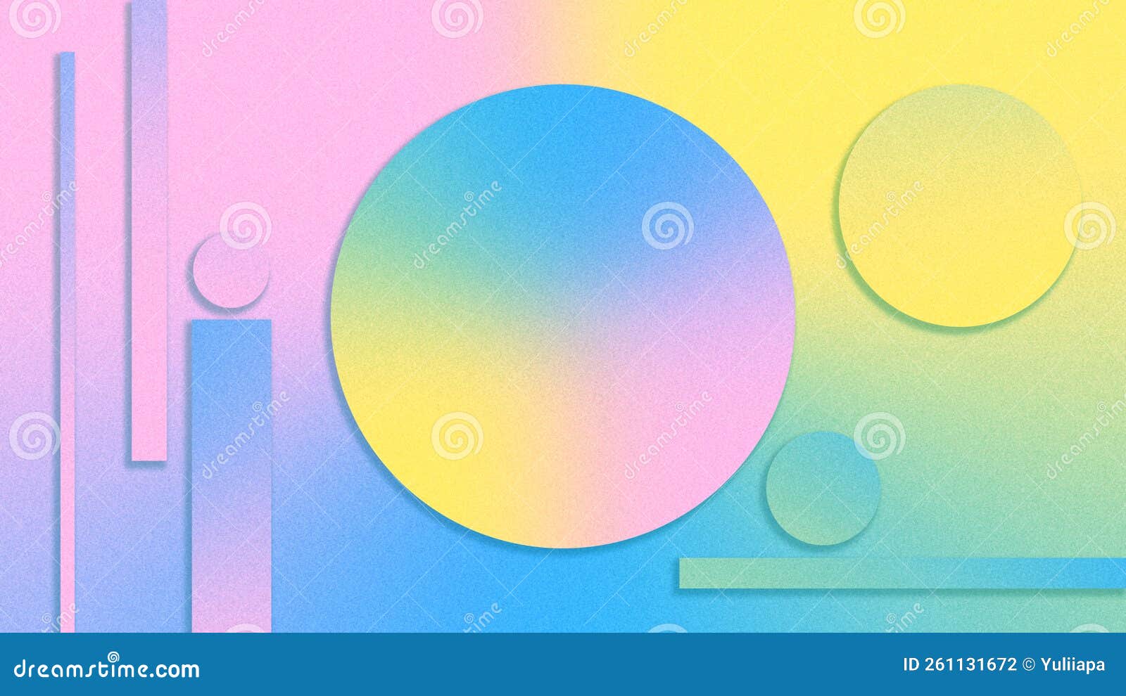 Geometric Shapes Blur Gradient with Grain in Pastels Stock Photo ...