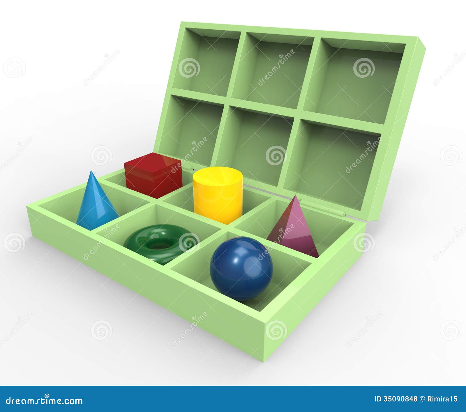 Geometric shapes stock illustration. Illustration of individuality ...