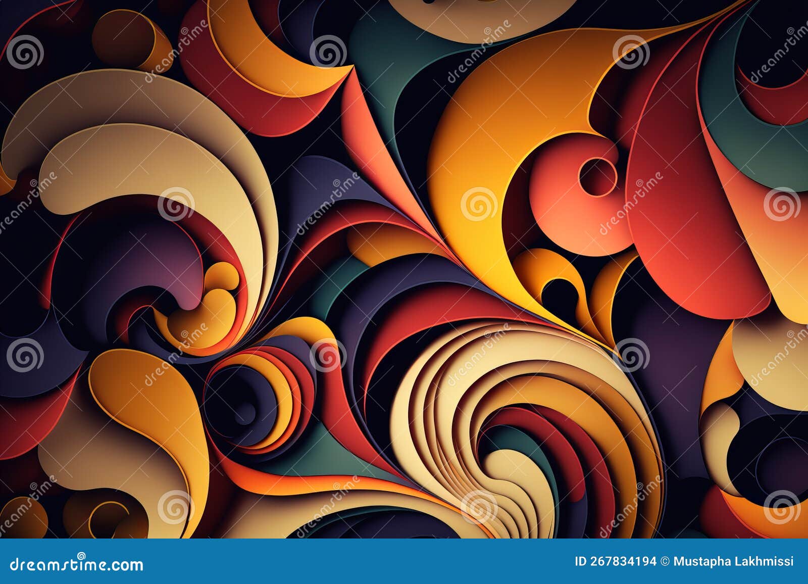 Geometric Shapes Composition Background of Abstract Shapes Arranged in ...