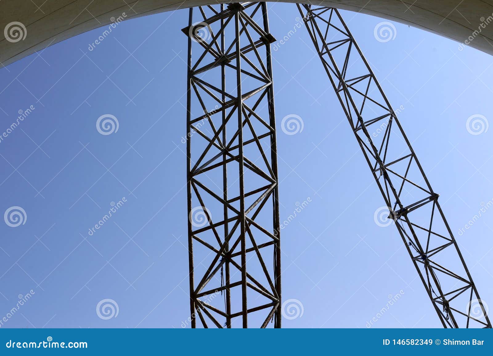 Geometric Shapes in Construction and Architecture Stock Image - Image ...