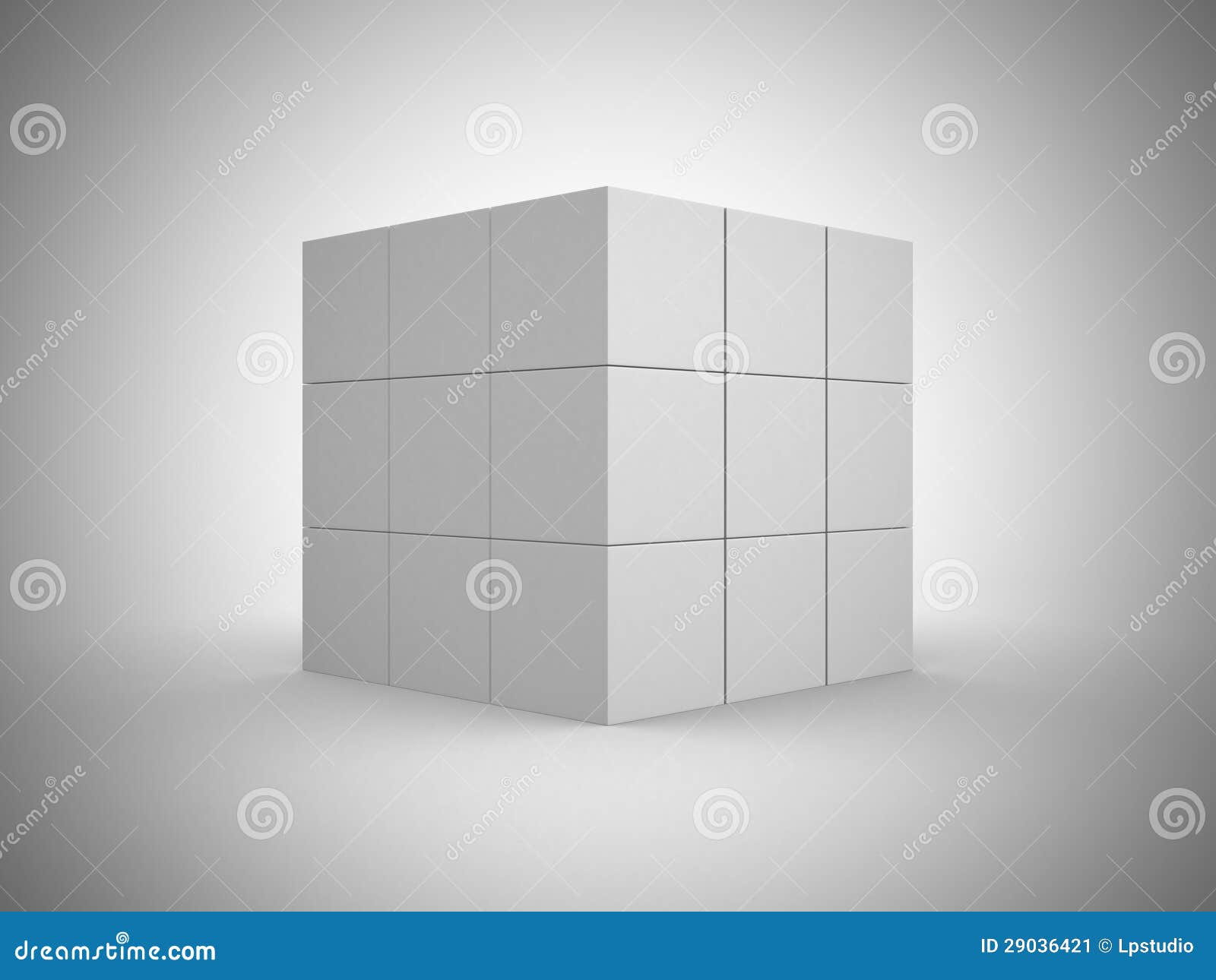 Geometric Shapes from Cubes Stock Image - Image of crate, computer ...