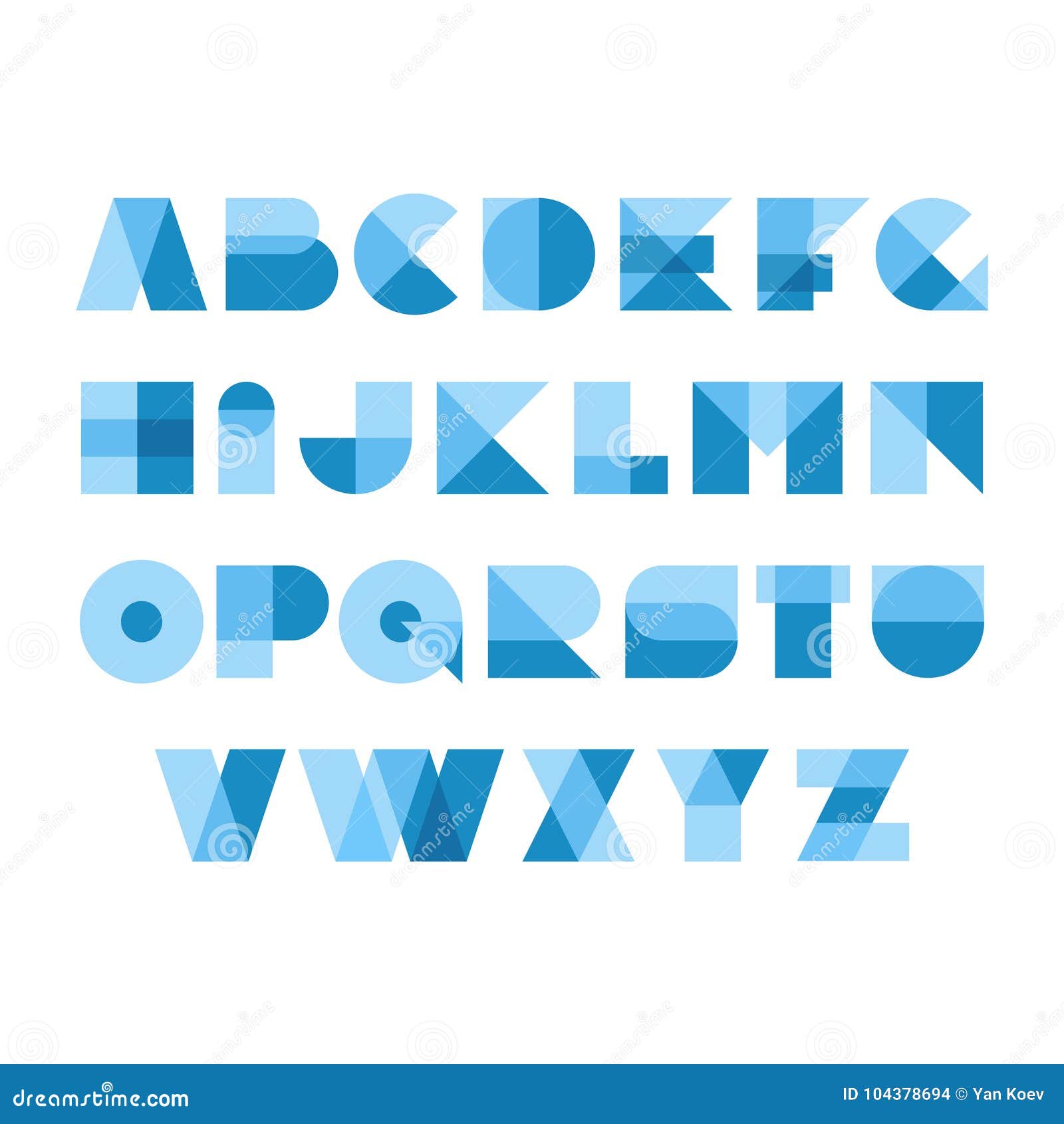 Geometric Shapes Font Alphabet. Overlay Transparent Letters. Vector ... Geometric Shapes Font Alphabet. Overlay Transparent Letters. Vector ...