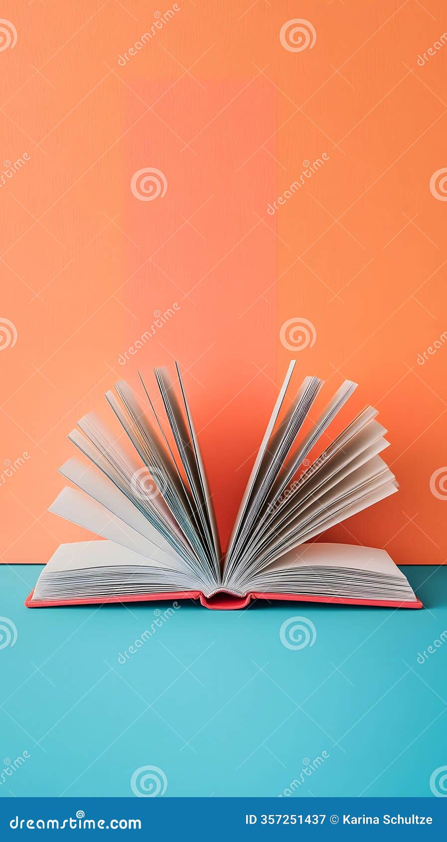 Geometric Shapes Form a Stylized Open Book Stock Illustration ...