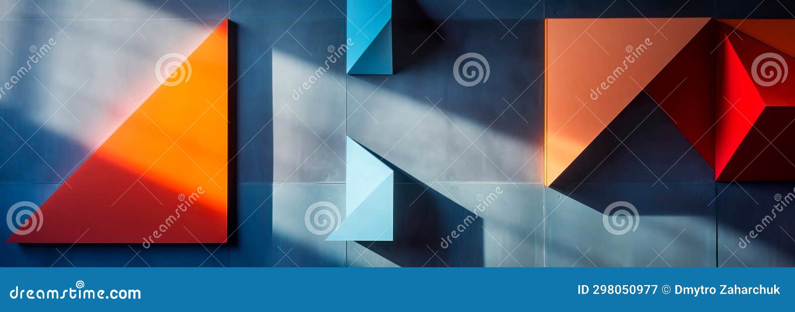 Geometric Shapes and Forms Created by Light and Shadow on Concrete ...