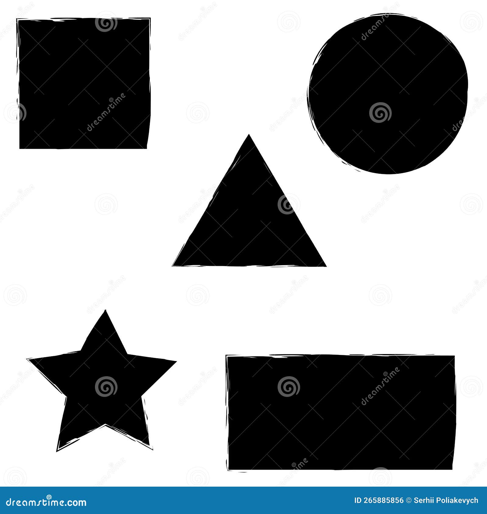 Geometric Shapes Frames. Trendy Design. Geometric Shape. Vector ...