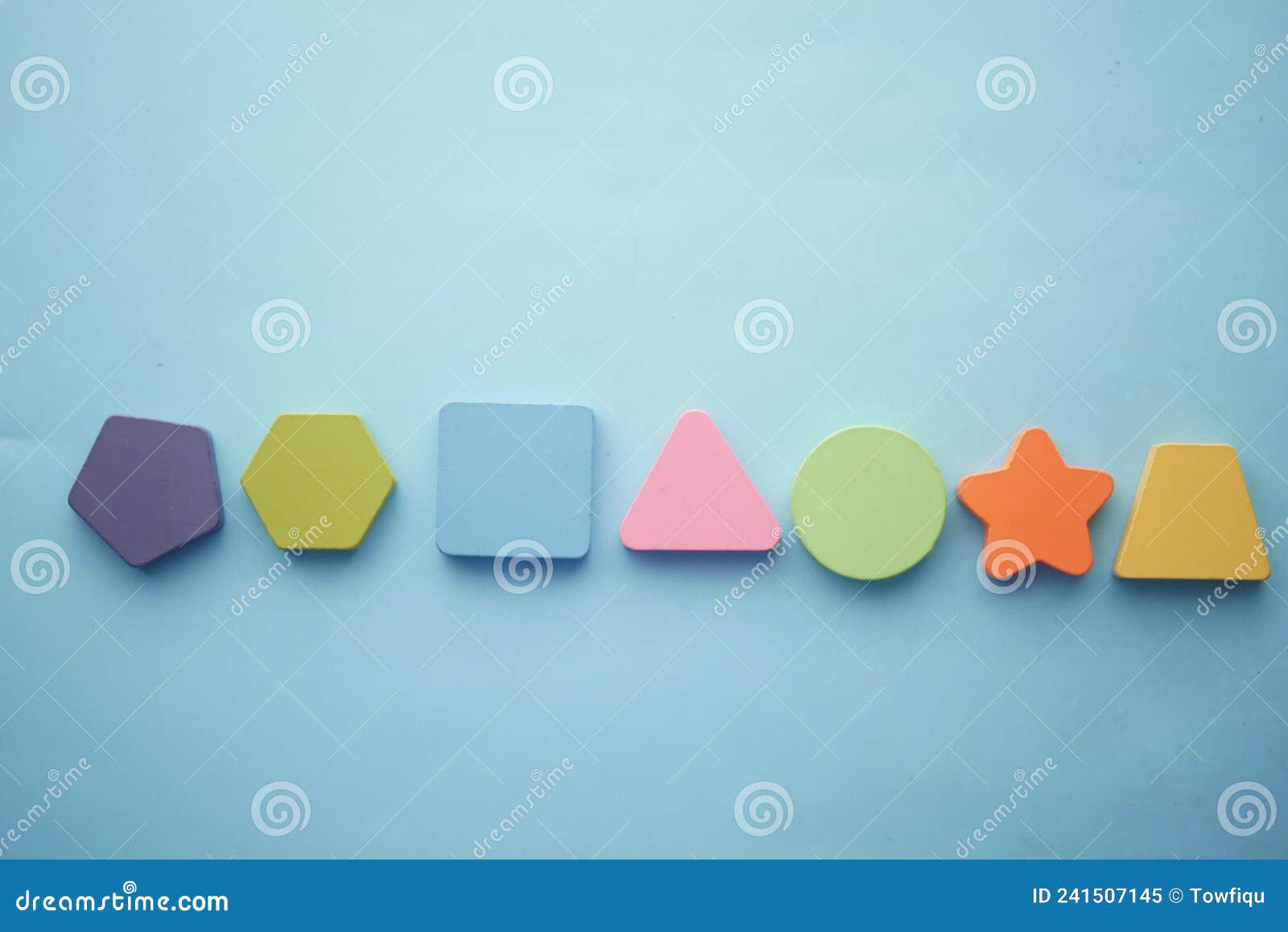 Geometric Shapes for Games and Children Learning. Stock Image - Image ...