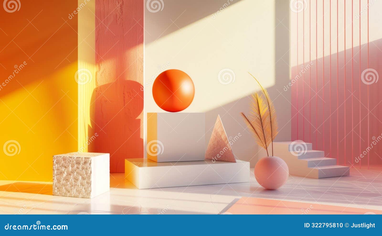 Geometric Shapes Intersect and Overlap in a Captivating Still Life ...