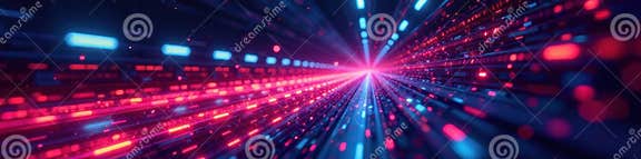 Geometric Shapes and Light Trails Representing Fast Data Transmission ...