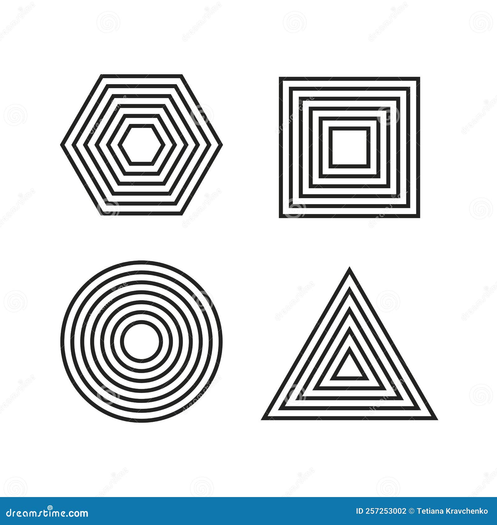 Geometric Shapes Lines Stripes. Shape Background. Rectangle Pattern ...