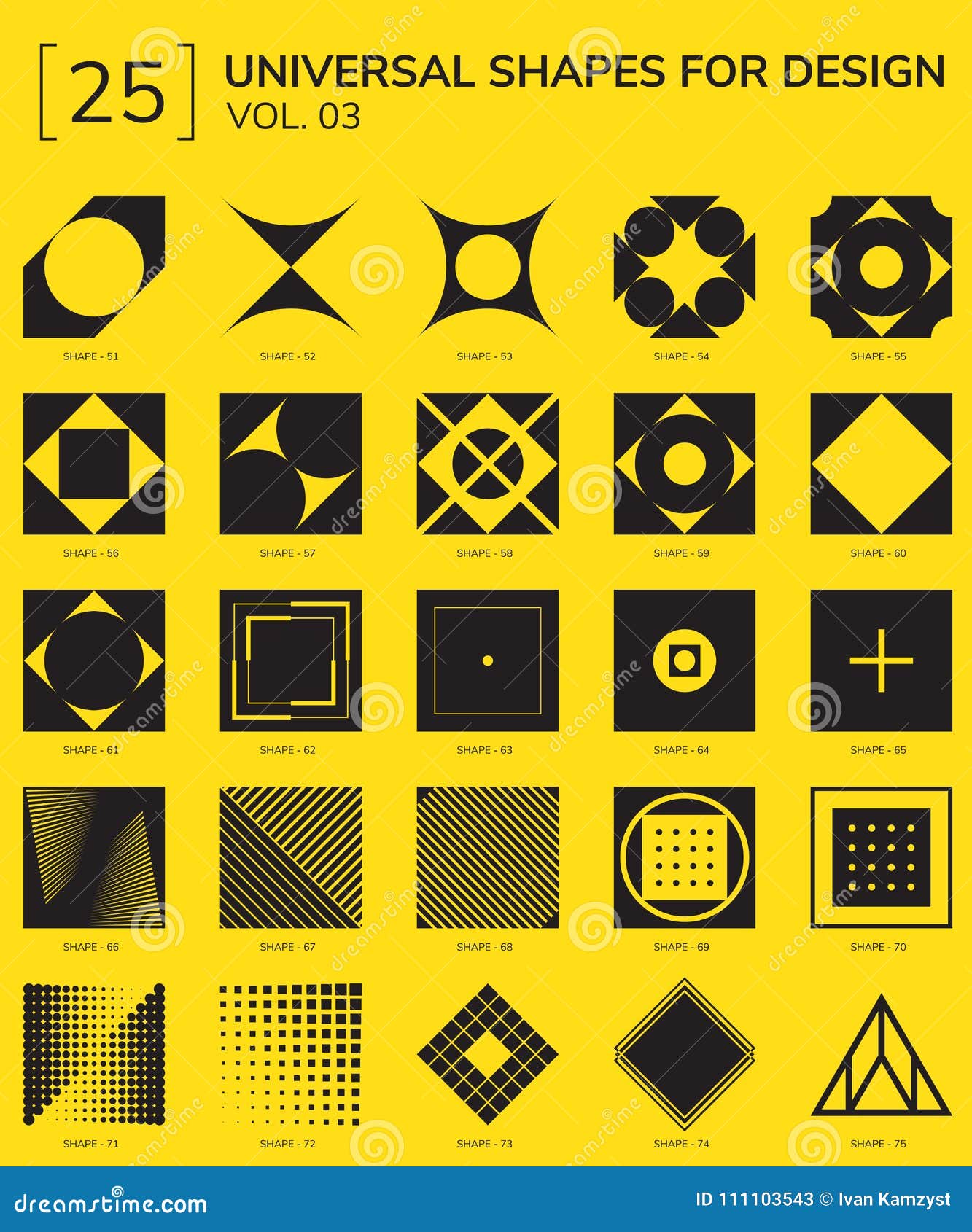 Geometric Shapes Logo stock vector. Illustration of geometrical - 111103543