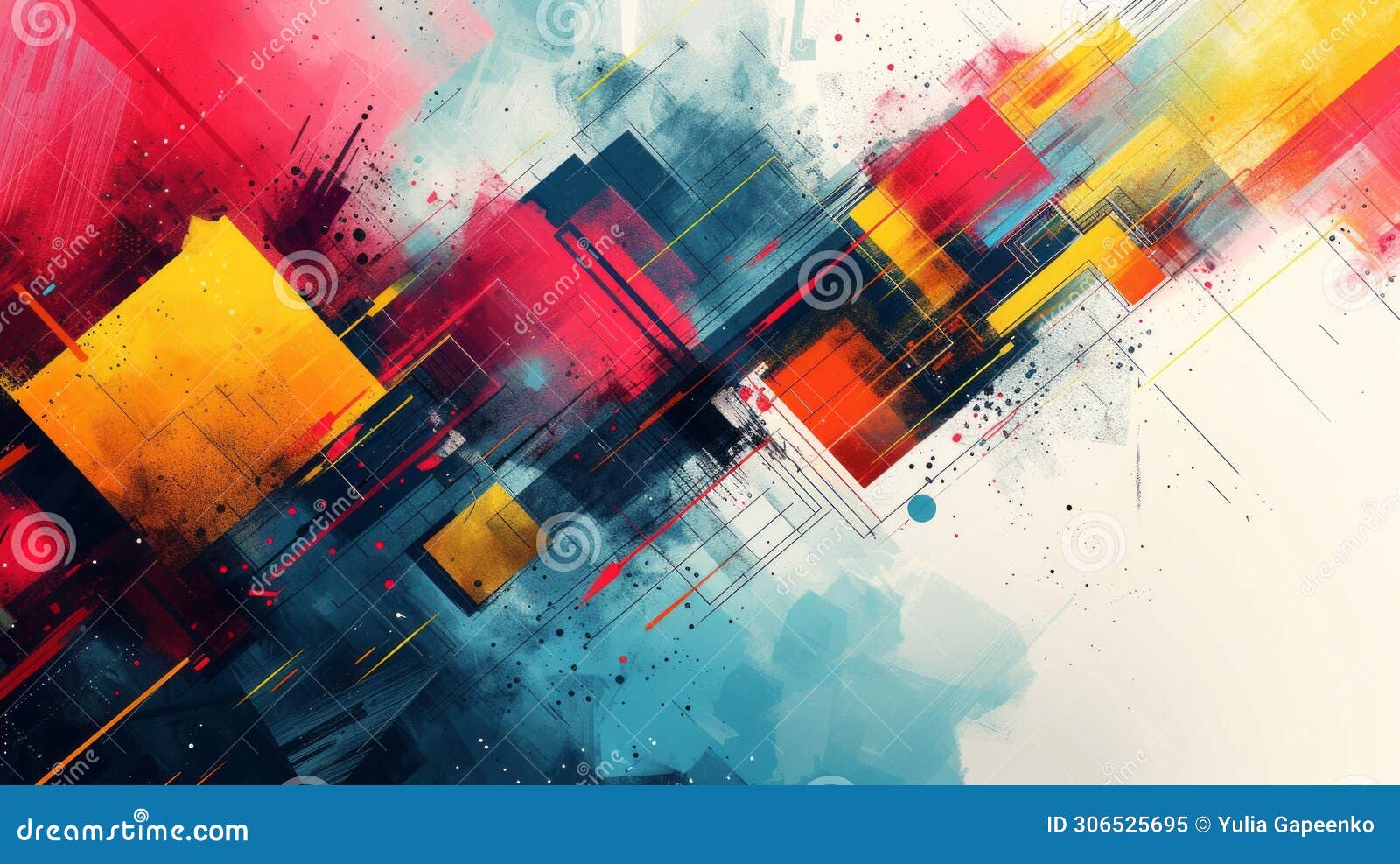 Geometric Shapes Merging with Pixelated Elements in a Digital ...