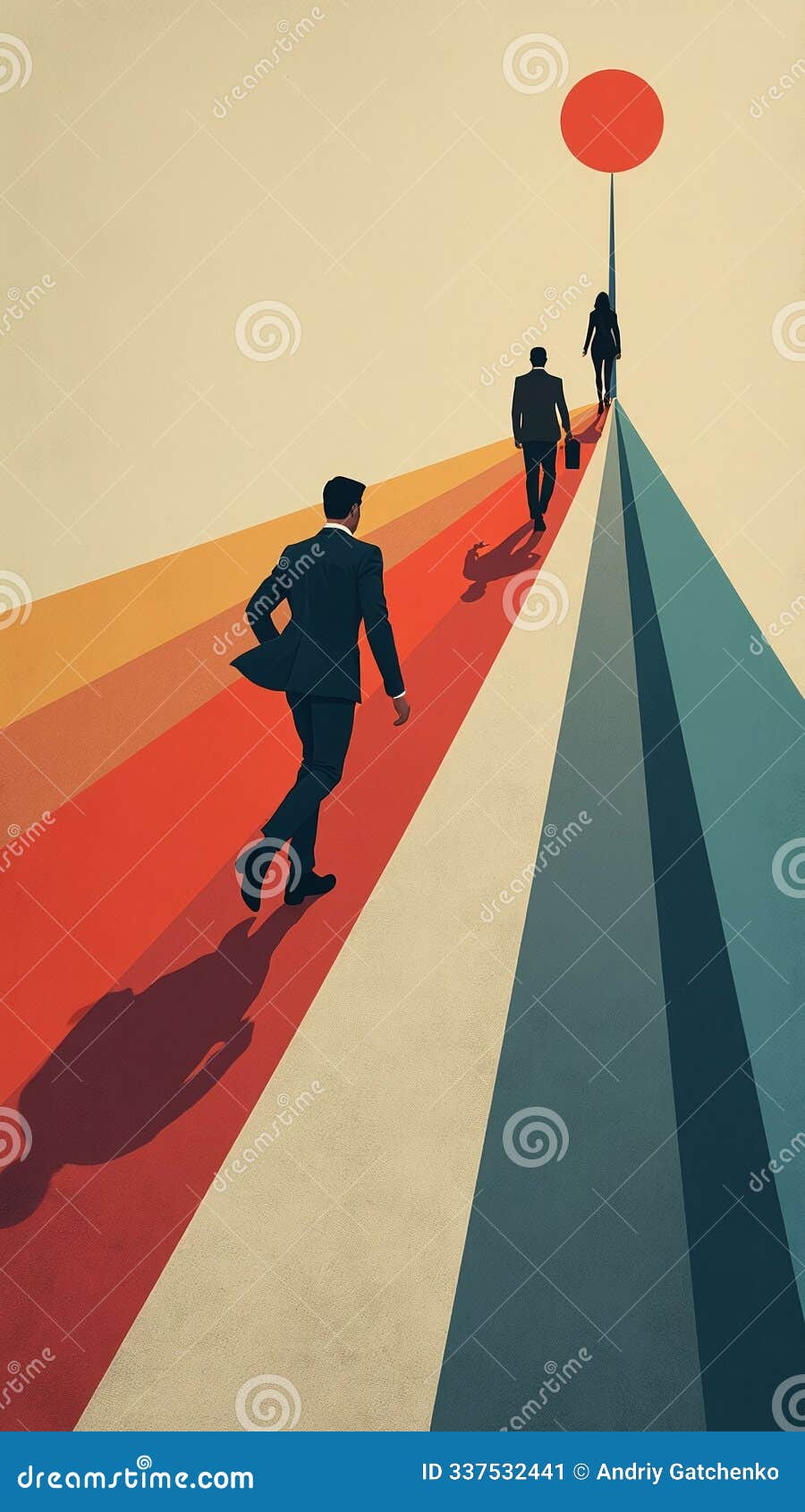 Geometric Shapes Moving Forward, Symbolizing Progress and Motivation ...