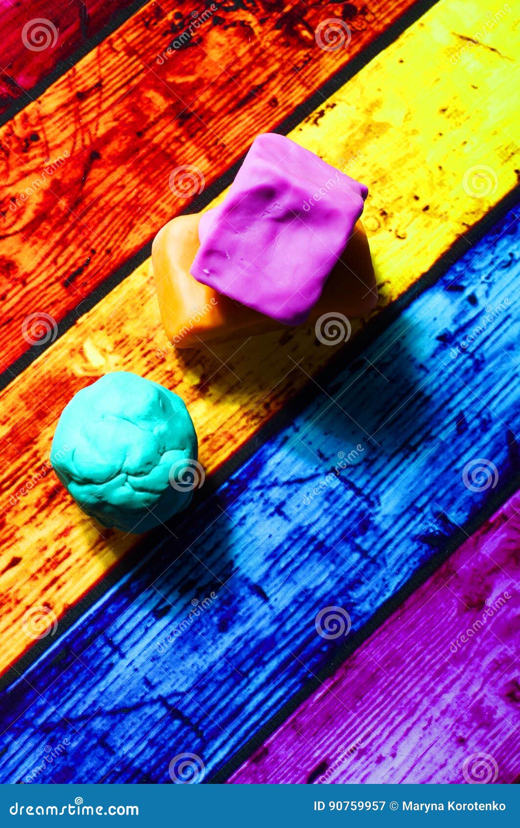 Geometric Shapes from Plasticine Stock Image - Image of modeling ...
