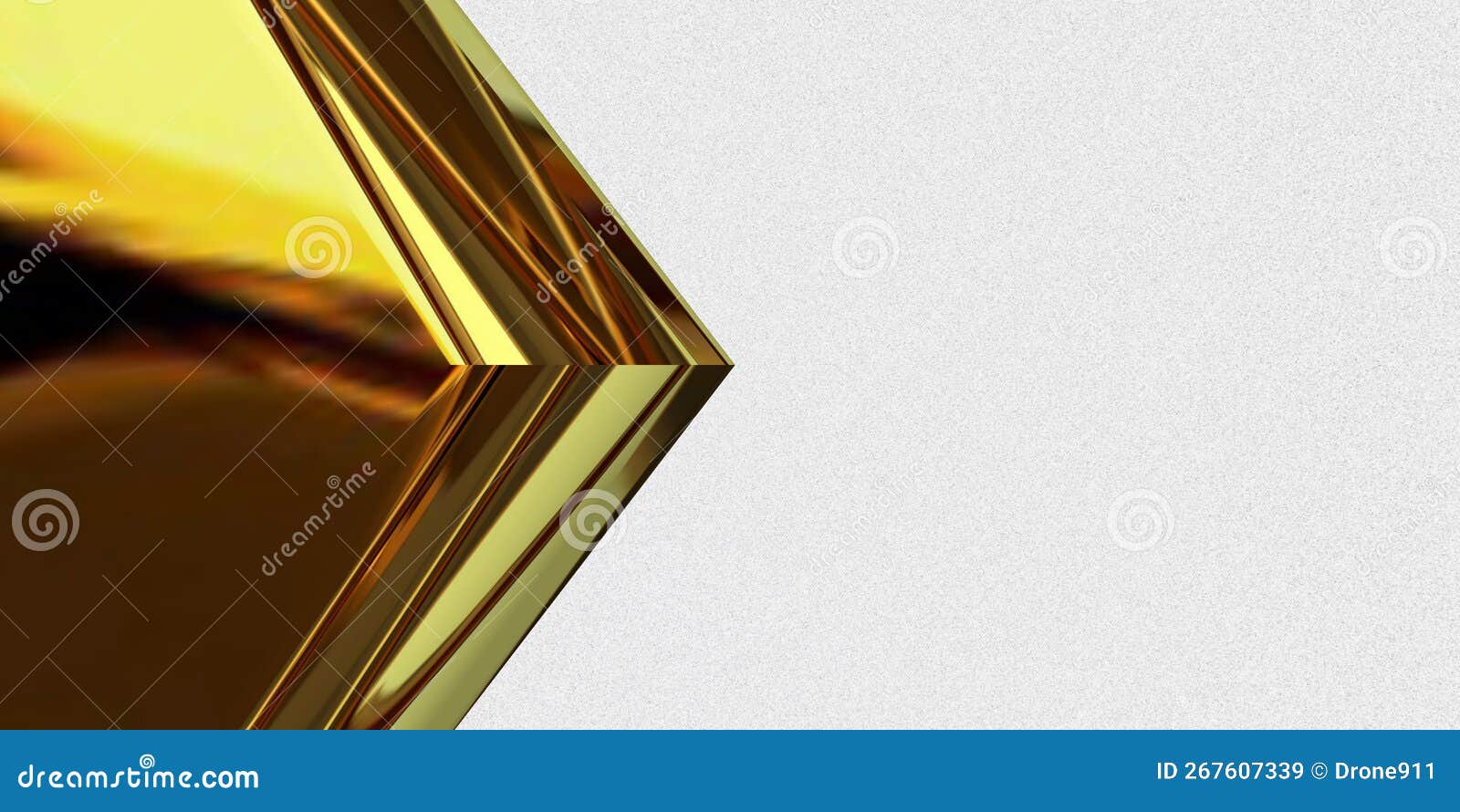 Background, Golden Plate, Geometric Shapes, Abstract Design. 3D Render ...