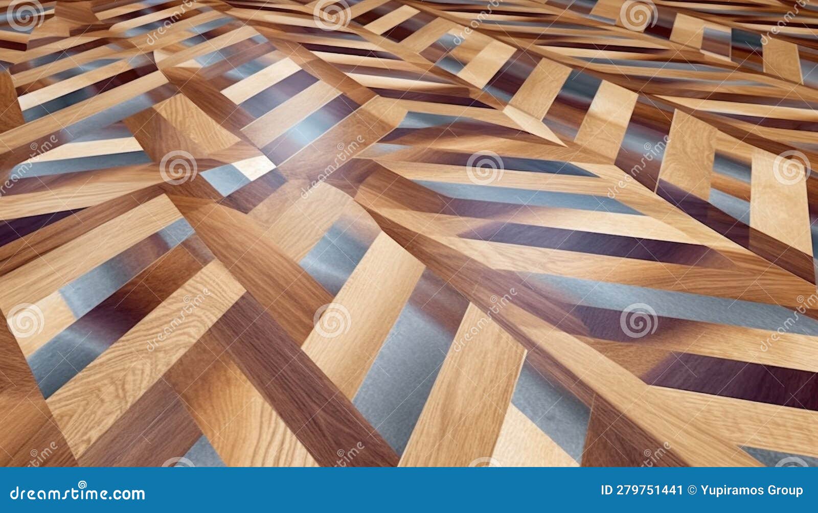 Geometric Shapes in a Row Create a Modern Maze Pattern Generated by AI ...