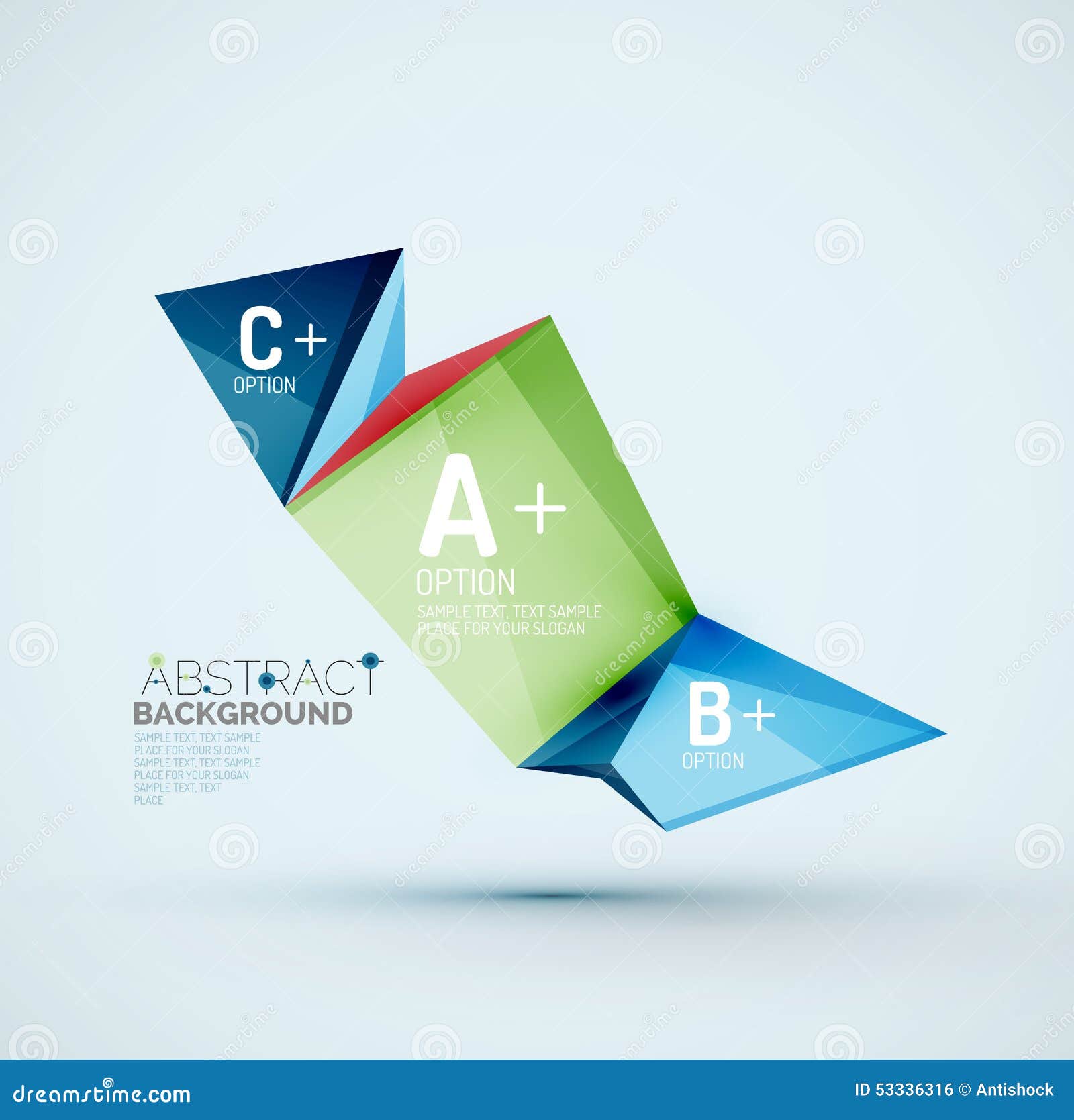 Geometric Shapes with Sample Text. Abstract Stock Vector - Illustration ...