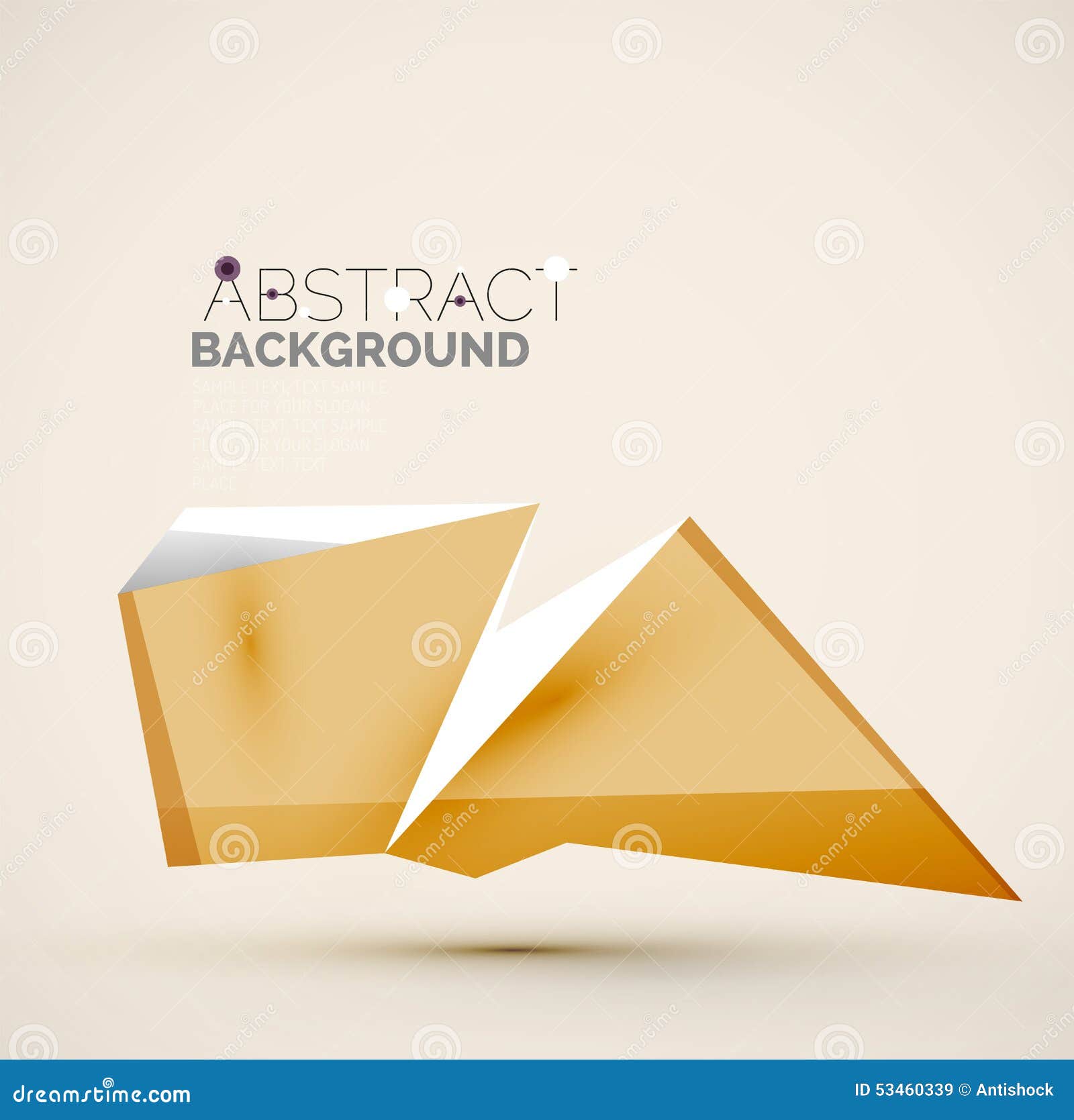 Geometric Shapes with Sample Text. Abstract Stock Vector - Illustration ...