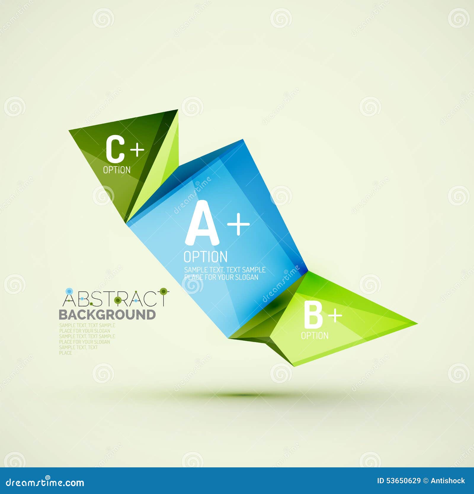 Geometric Shapes with Sample Text. Abstract Stock Vector - Illustration ...