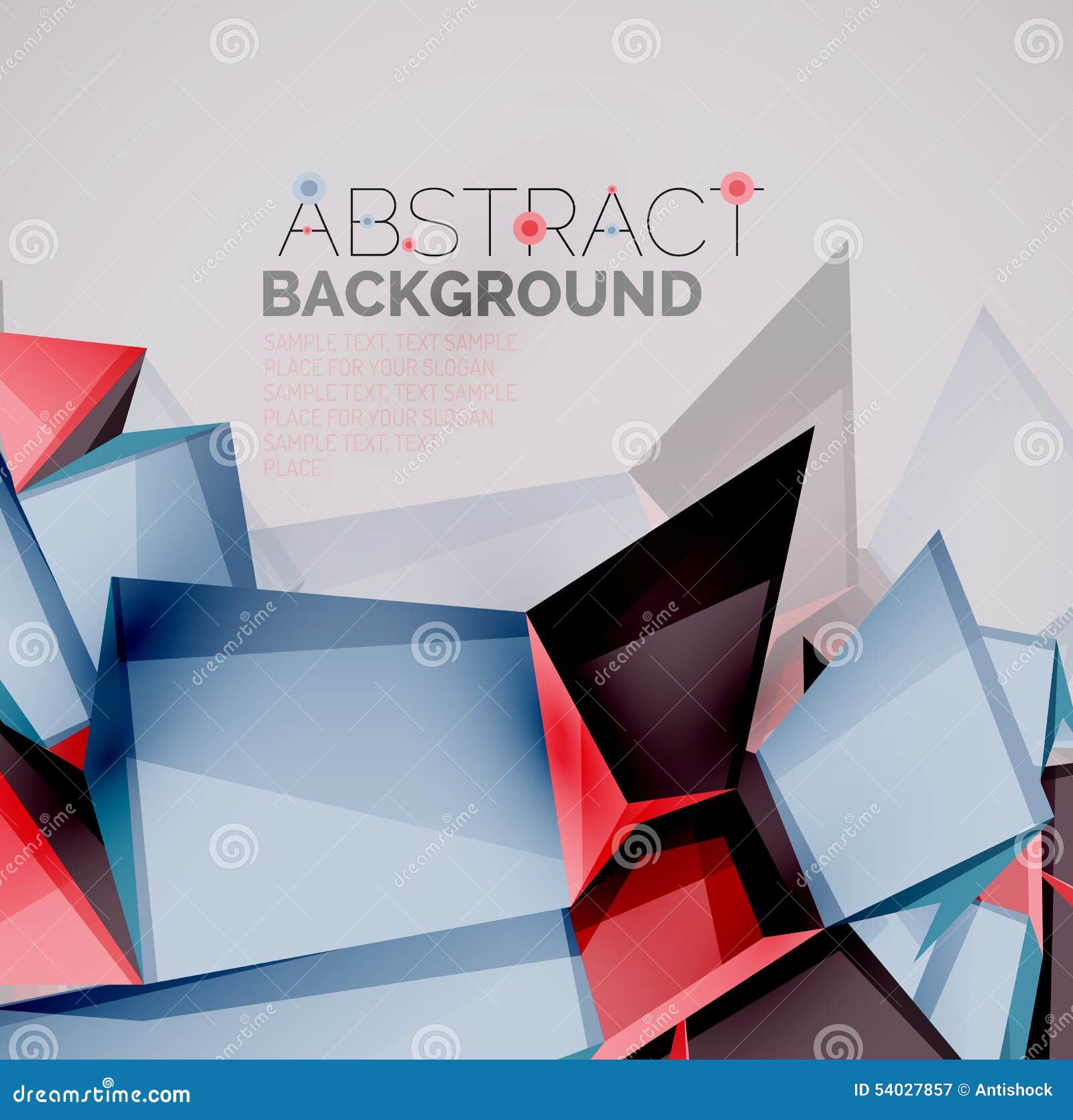 Geometric Shapes with Sample Text. Abstract Stock Vector - Illustration ...