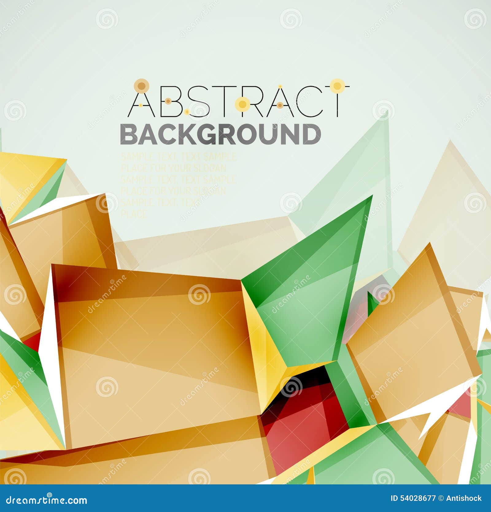 Geometric Shapes with Sample Text. Abstract Stock Vector - Illustration ...
