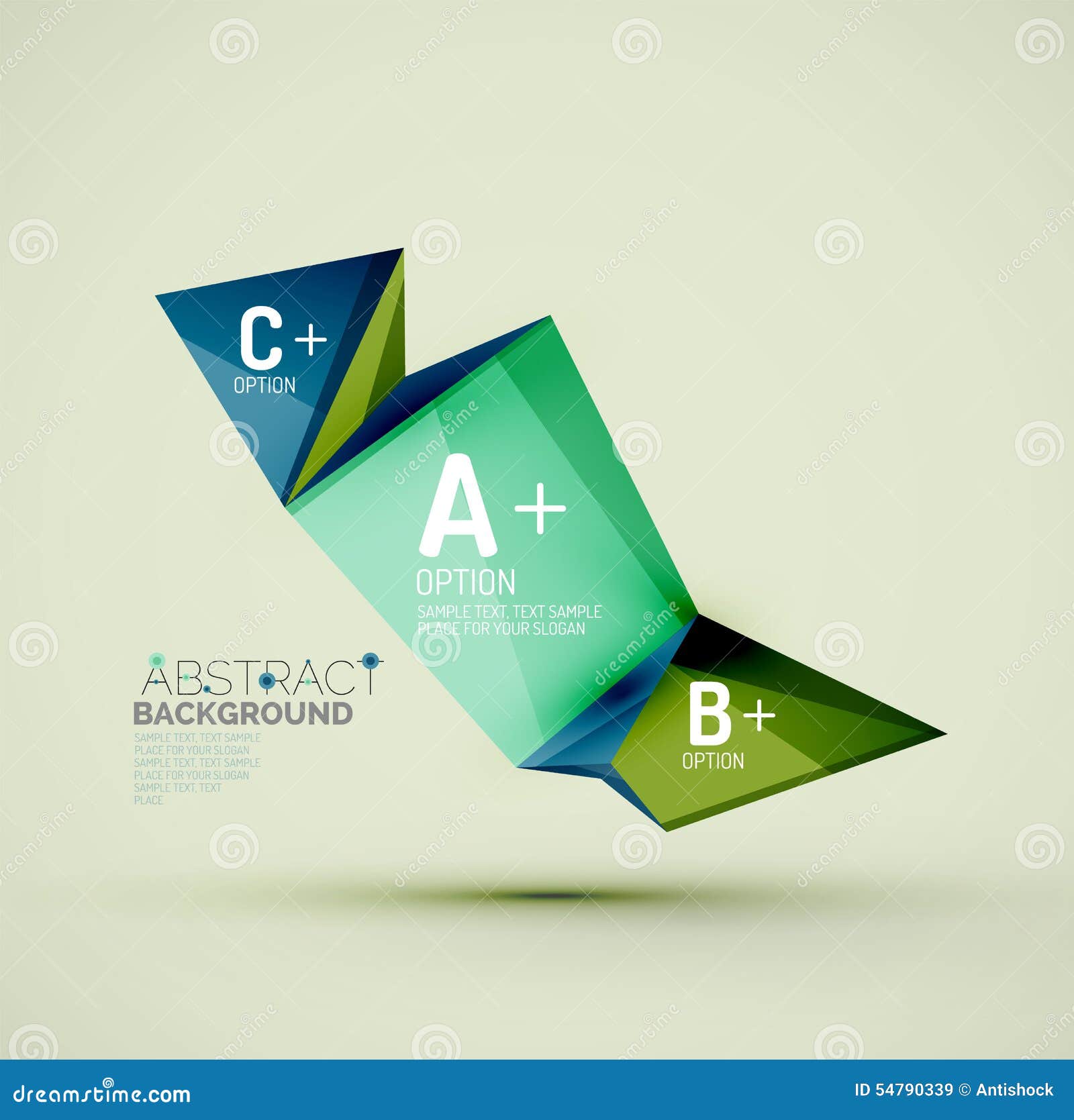 Geometric Shapes with Sample Text. Abstract Stock Vector - Illustration ...