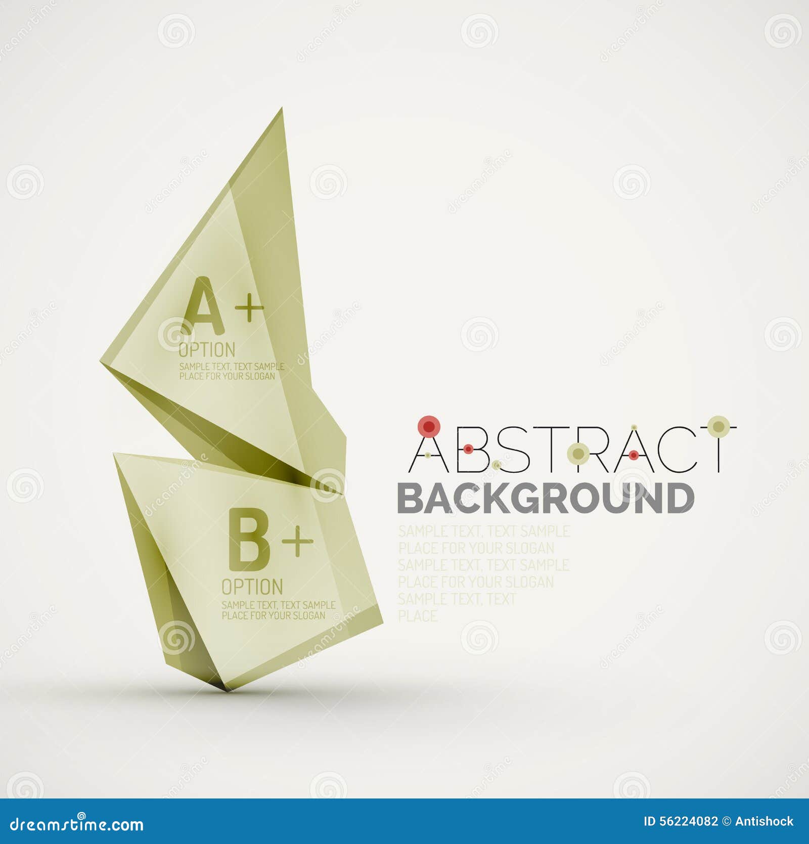 Geometric Shapes with Sample Text. Abstract Stock Vector - Illustration ...