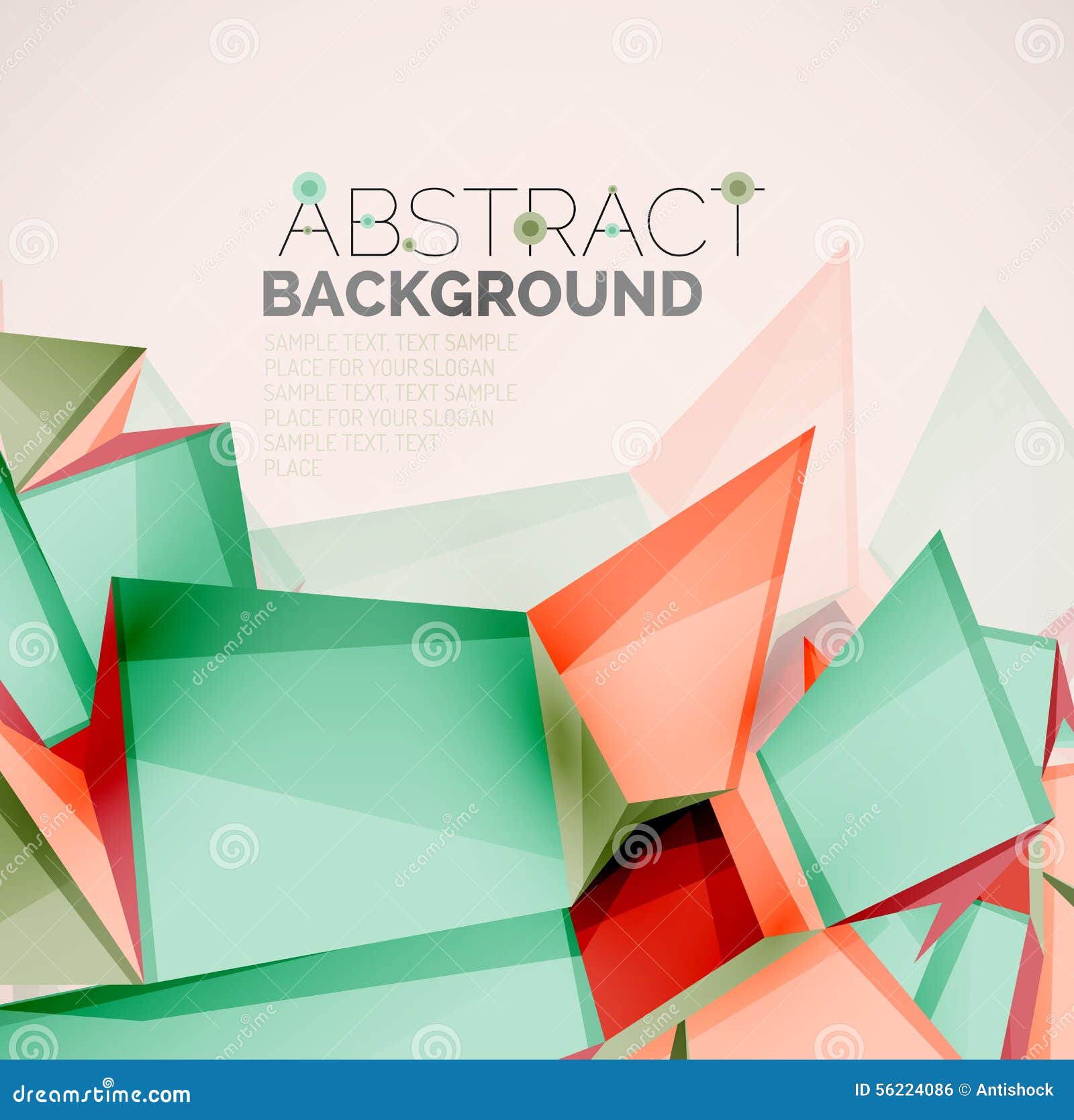 Geometric Shapes with Sample Text. Abstract Stock Vector - Illustration ...