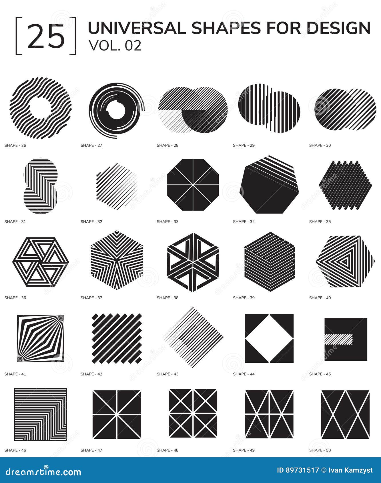 Geometric Shapes Cartoon Vector | CartoonDealer.com #89731517