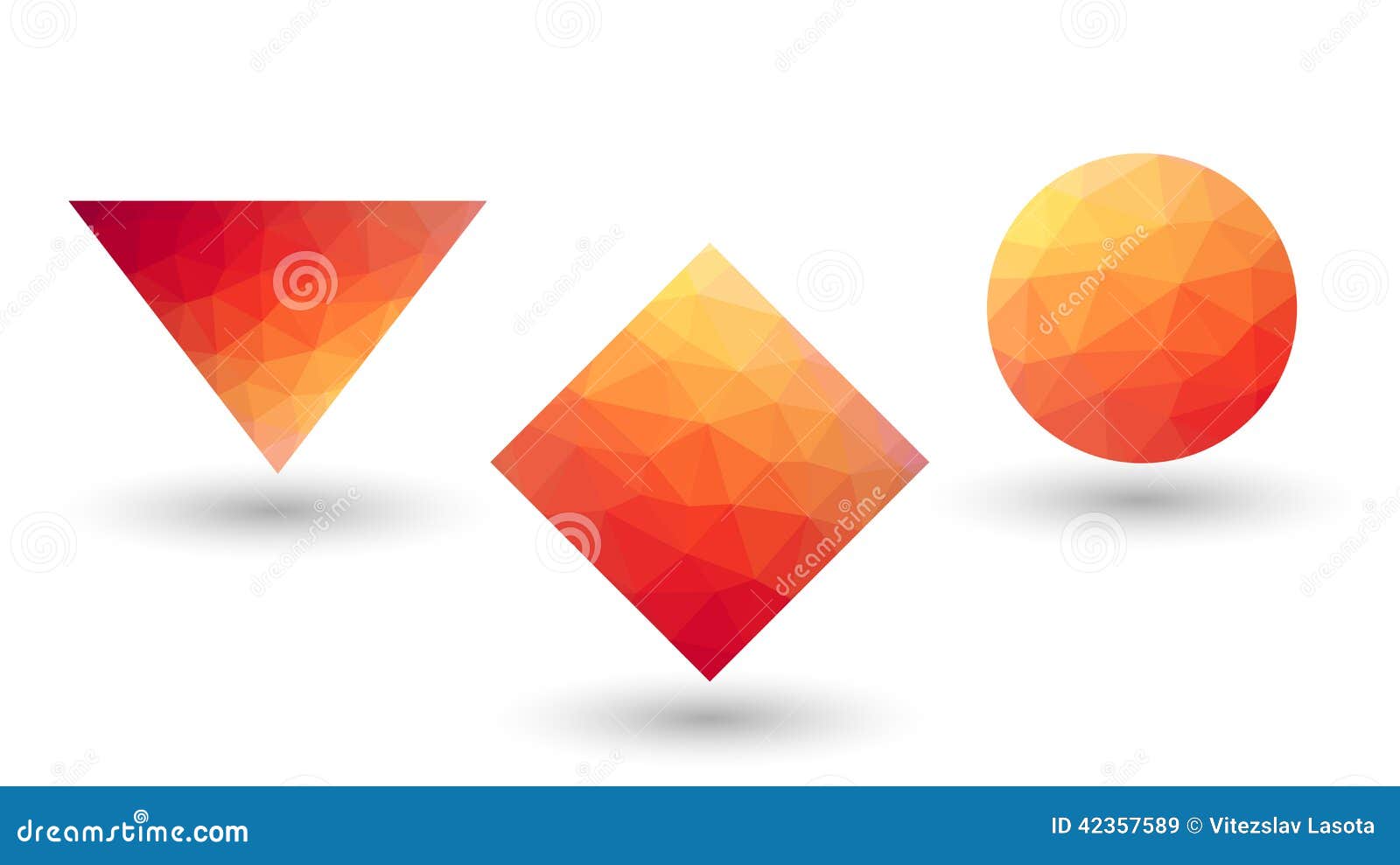Geometric Shapes, Triangular Design. Stock Illustration - Illustration ...