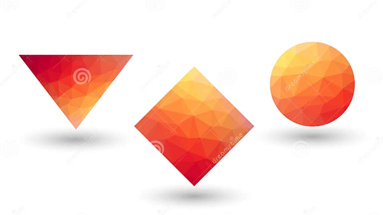 Geometric Shapes, Triangular Design. Stock Illustration - Illustration ...