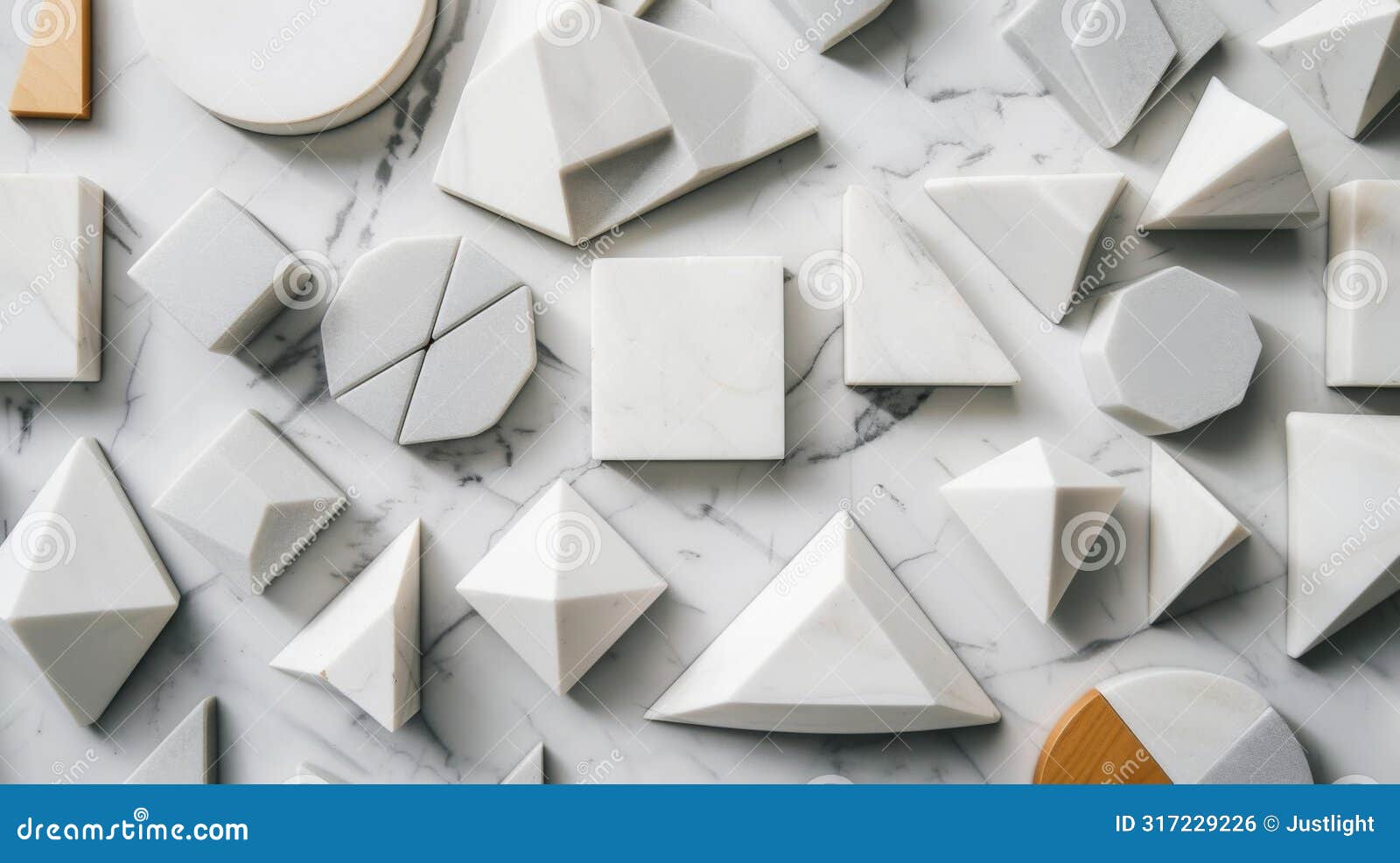 Geometric Shapes A Variety Of Sharp Geometric Shapes Interlock On A ...