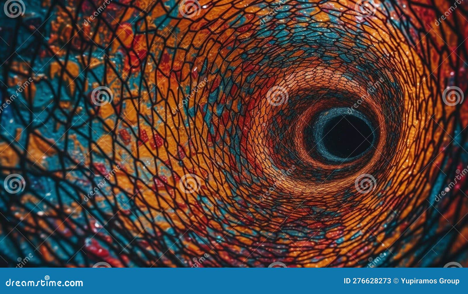 Geometric Shapes in Vibrant Colors Create Chaos Generated by AI Stock ...