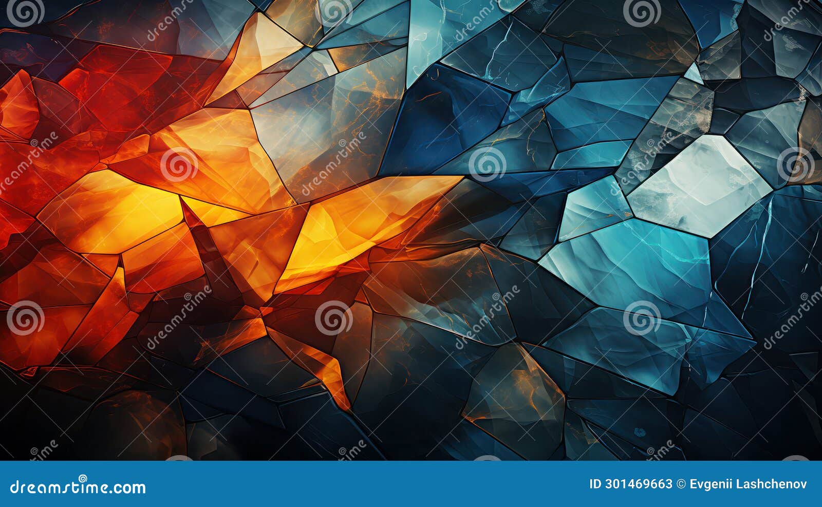 Geometric Shards of Twilight. AI Generation Stock Image - Image of ...