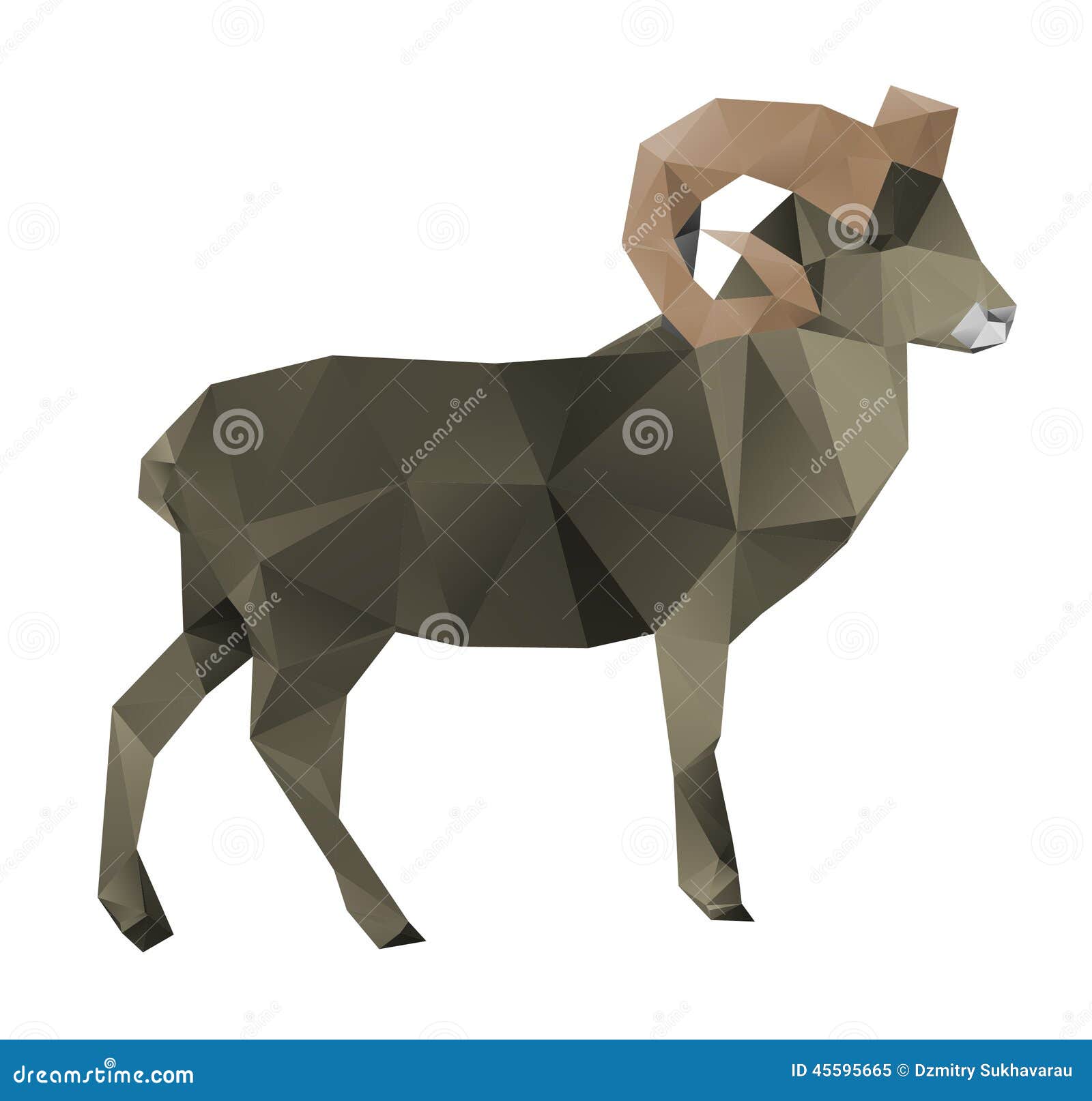 Geometric sheep. stock illustration. Illustration of sheep - 45595665