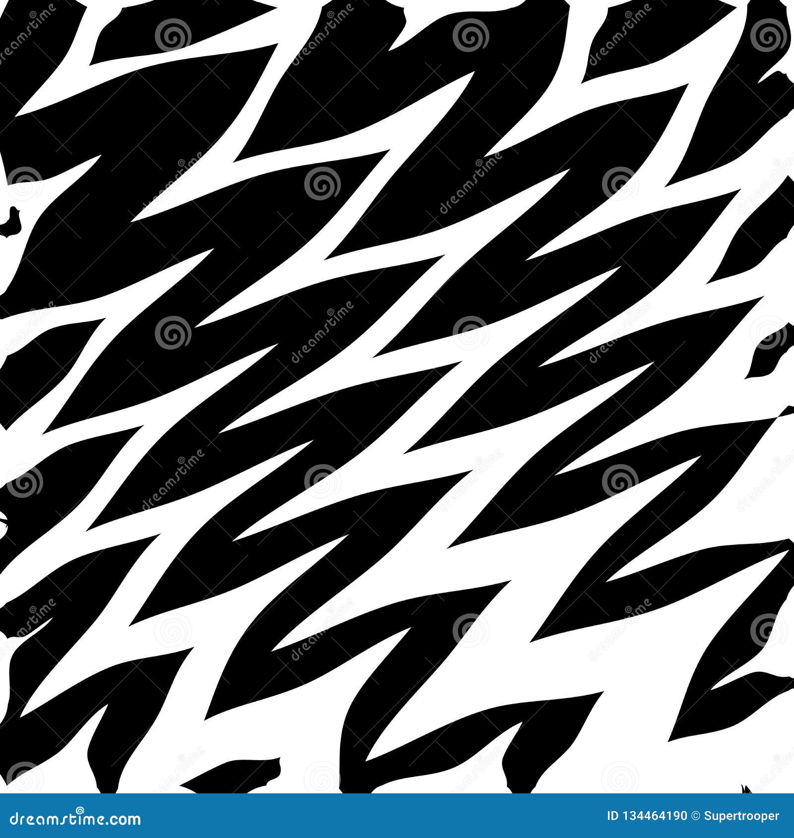 Geometric Simple Zigzag Print, Wave Pattern Stock Vector - Illustration ...