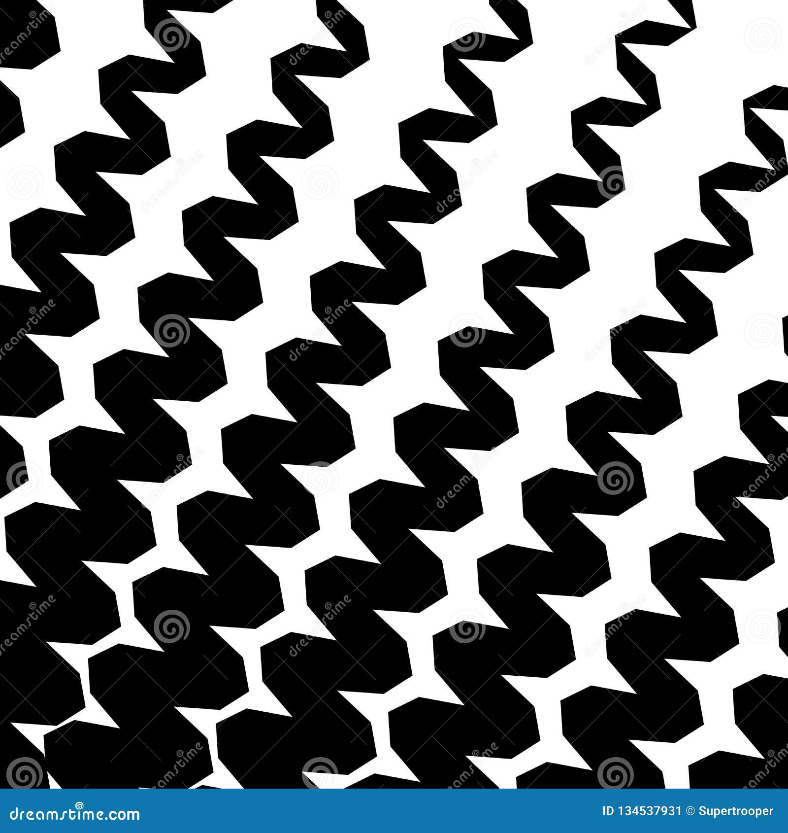 Geometric Simple Zigzag Print, Wave Pattern Stock Vector - Illustration ...