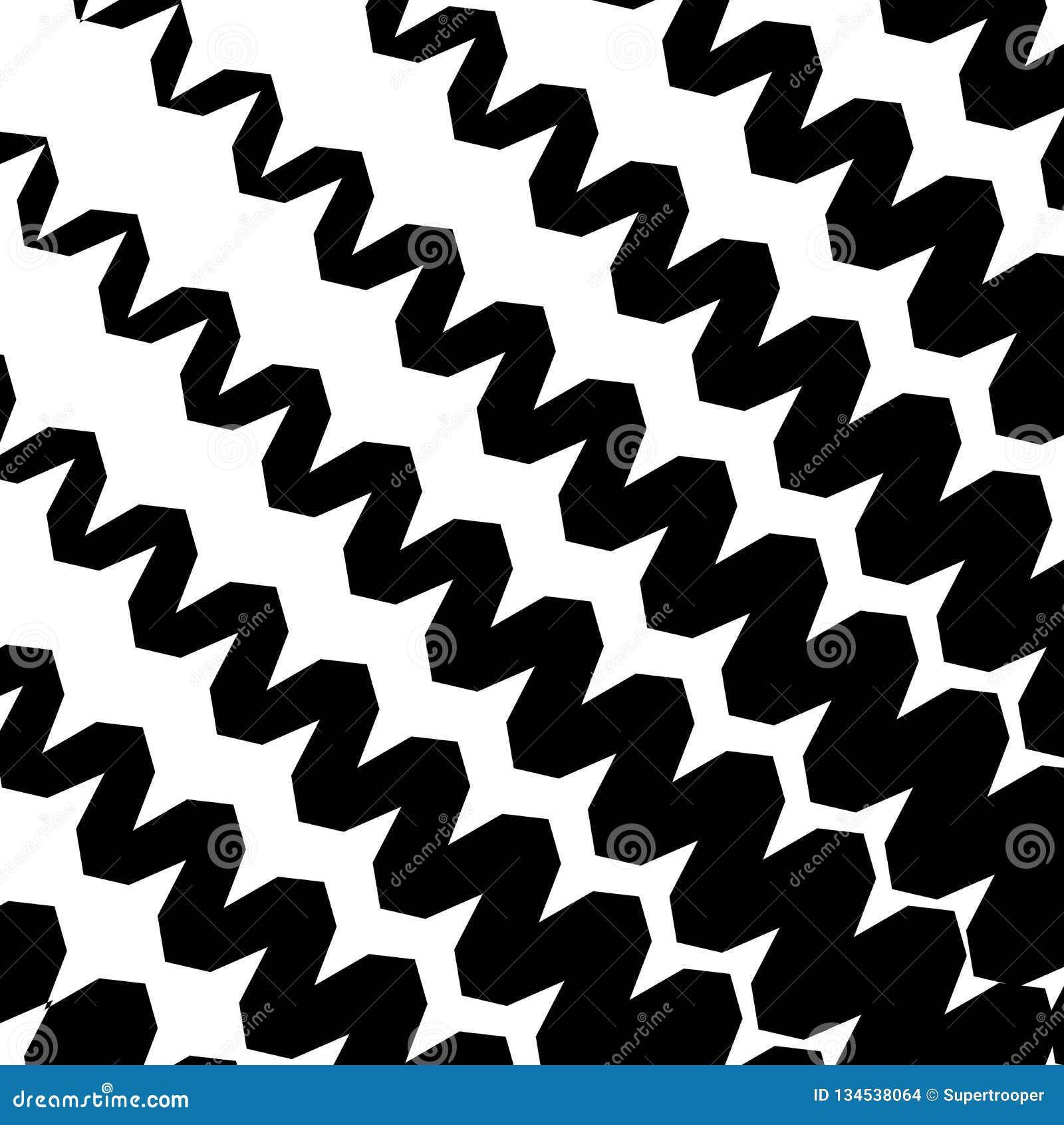 Geometric Simple Zigzag Print, Wave Pattern Stock Vector - Illustration ...