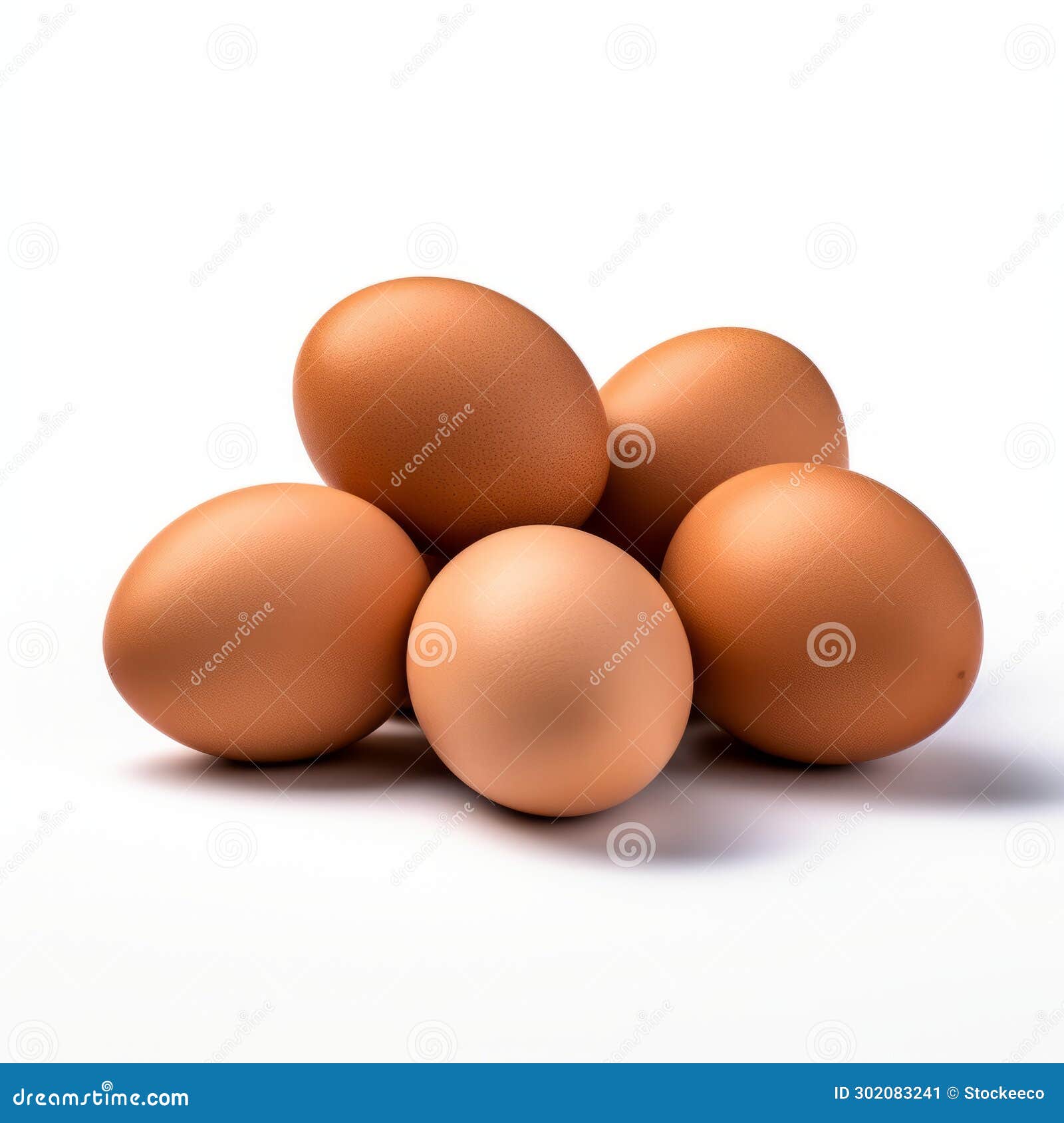 Geometric Simplification: a Stunning 3d Render of Stacked Eggs Stock ...