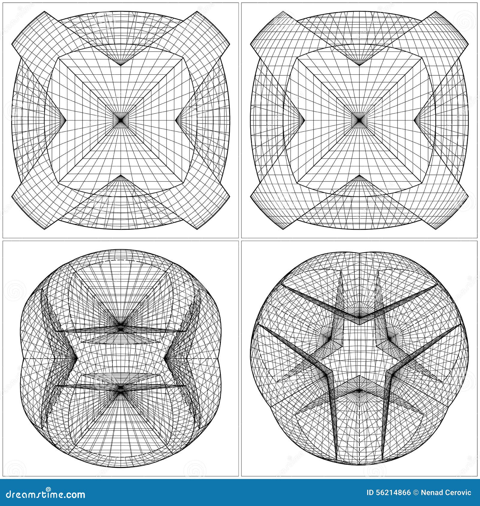 Geometric Sliced Sphere Vector Stock Vector - Illustration of abstract ...