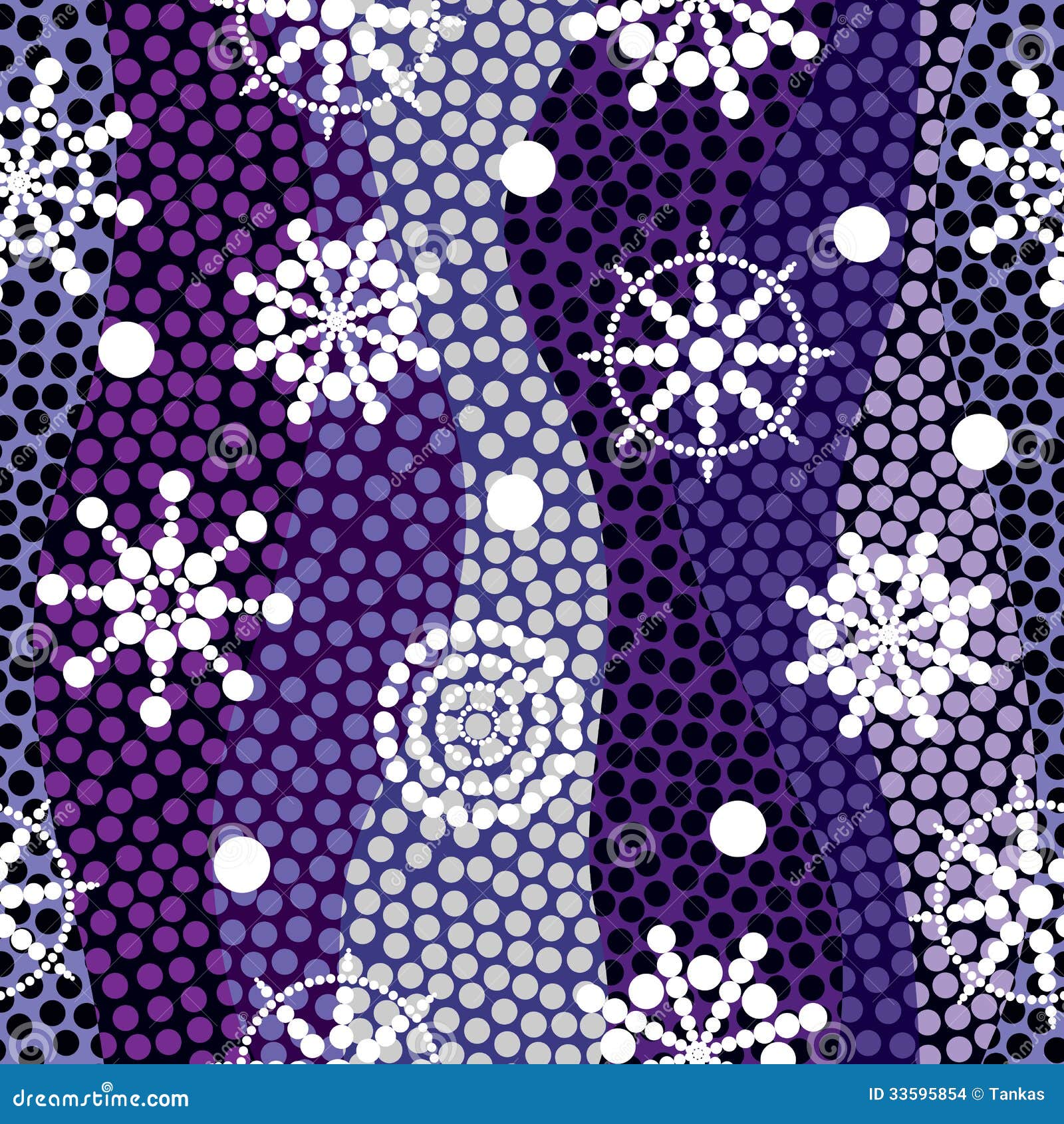 Geometric snowflakes stock vector. Illustration of repeating - 33595854