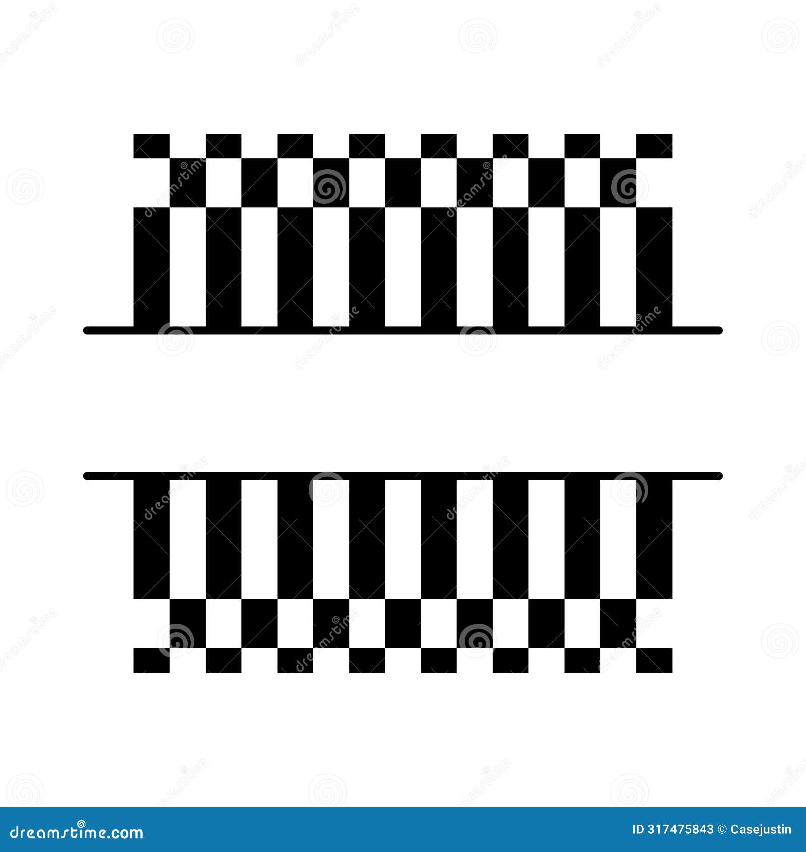 Geometric Split Frame Monogram Design Stock Vector - Illustration of ...