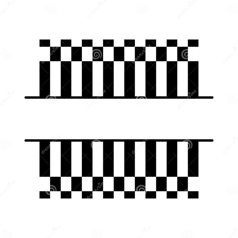 Geometric Split Frame Monogram Design Stock Vector - Illustration of ...