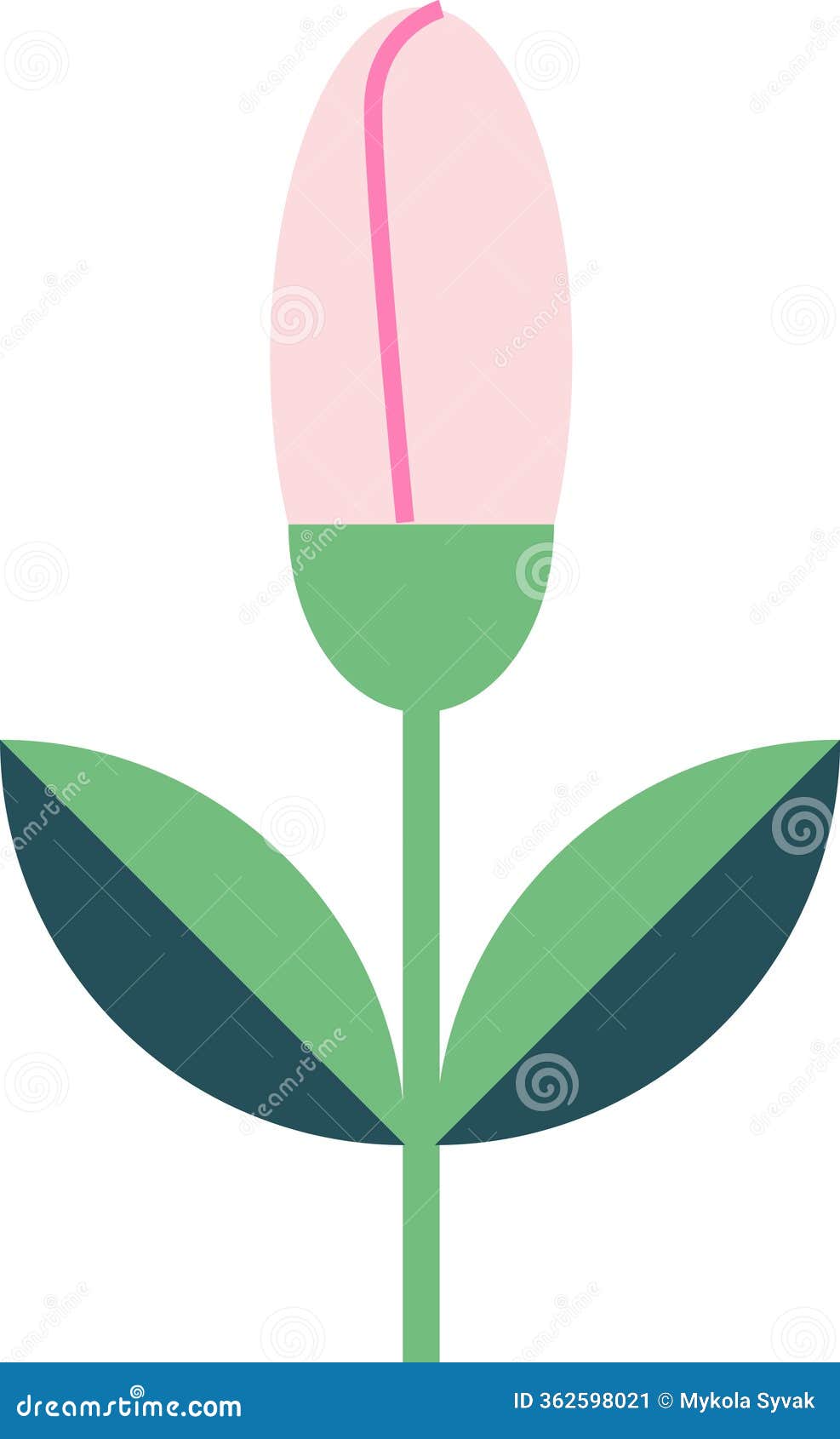 Geometric Spring Flower stock vector. Illustration of design - 362598021