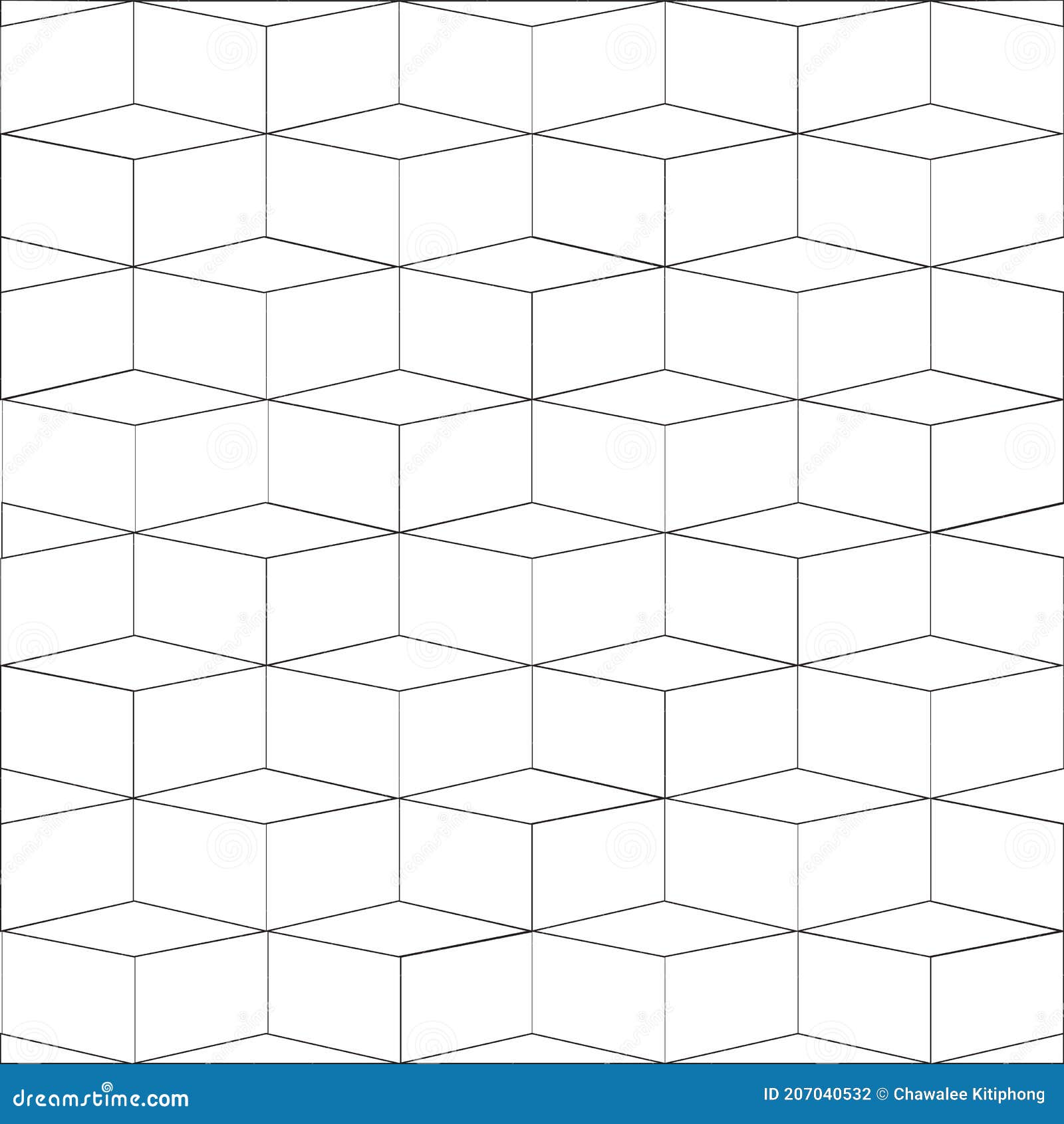 Abstract Background Geometric Square Box Black Line on White Background ...