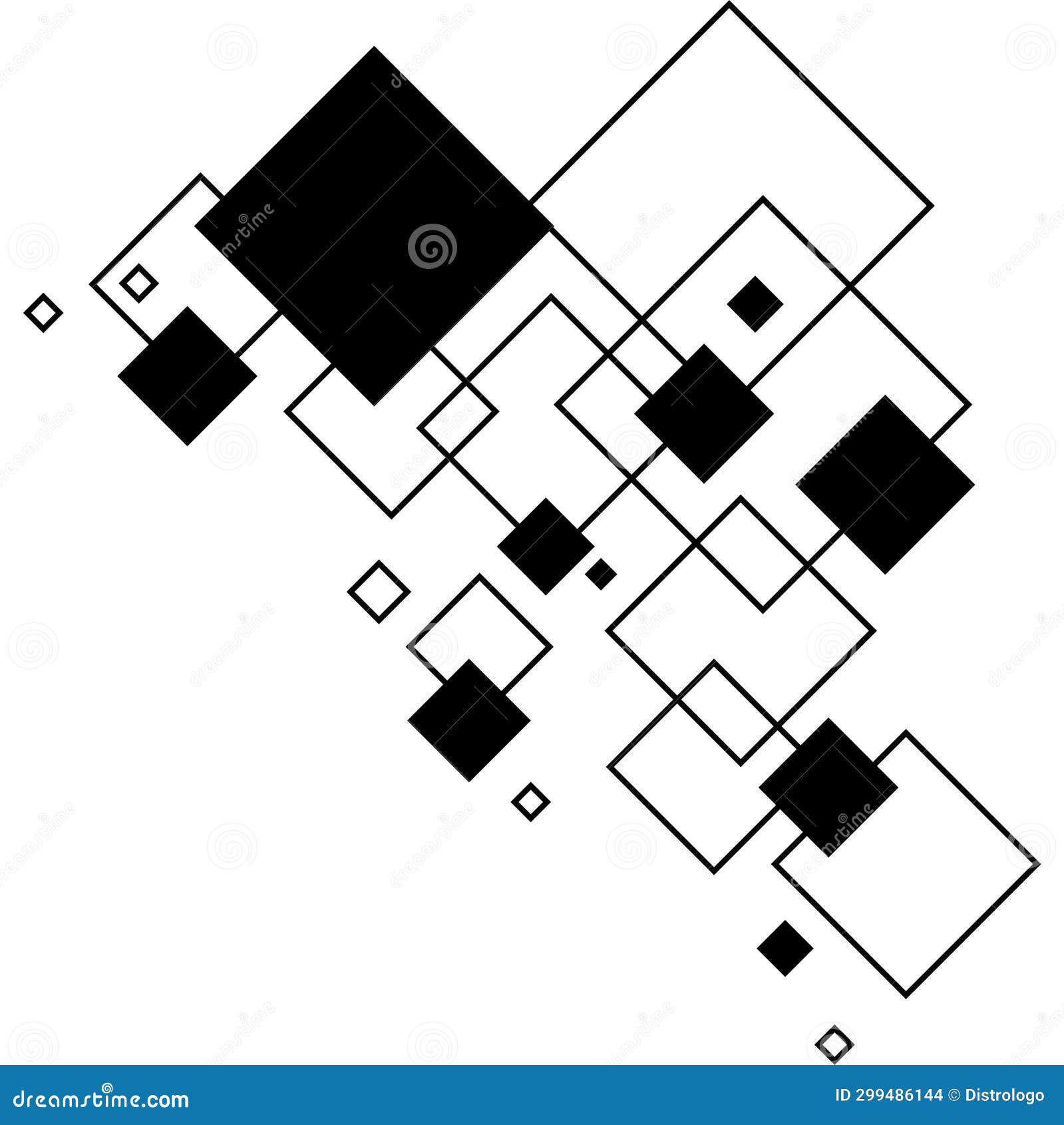 Geometric Square Shapes Background Vector. Square Shapes Pattern Wall ...